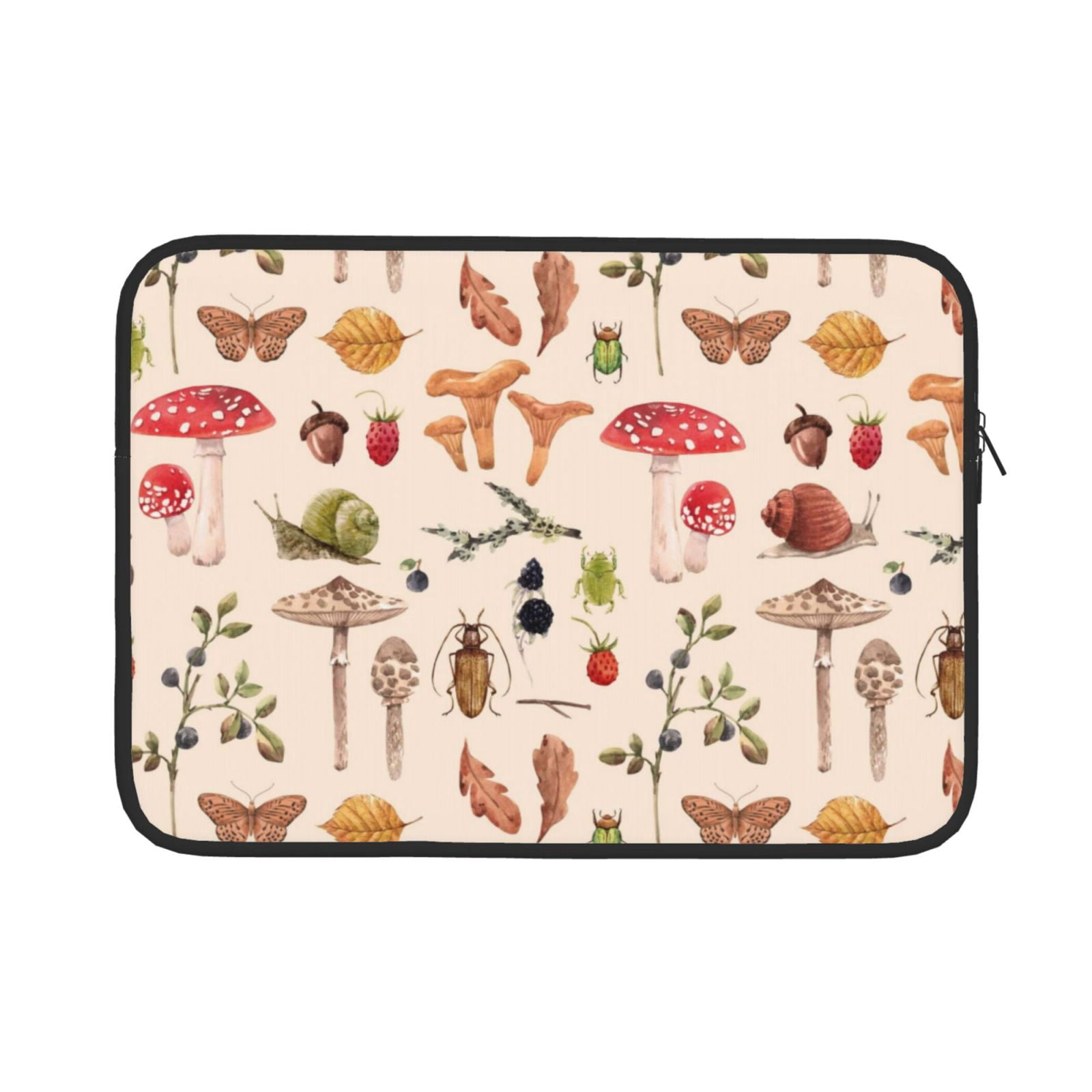 Pofeuu Retro Autum Mushrooms Print Laptop Carrying Case,13-15-Inch ...