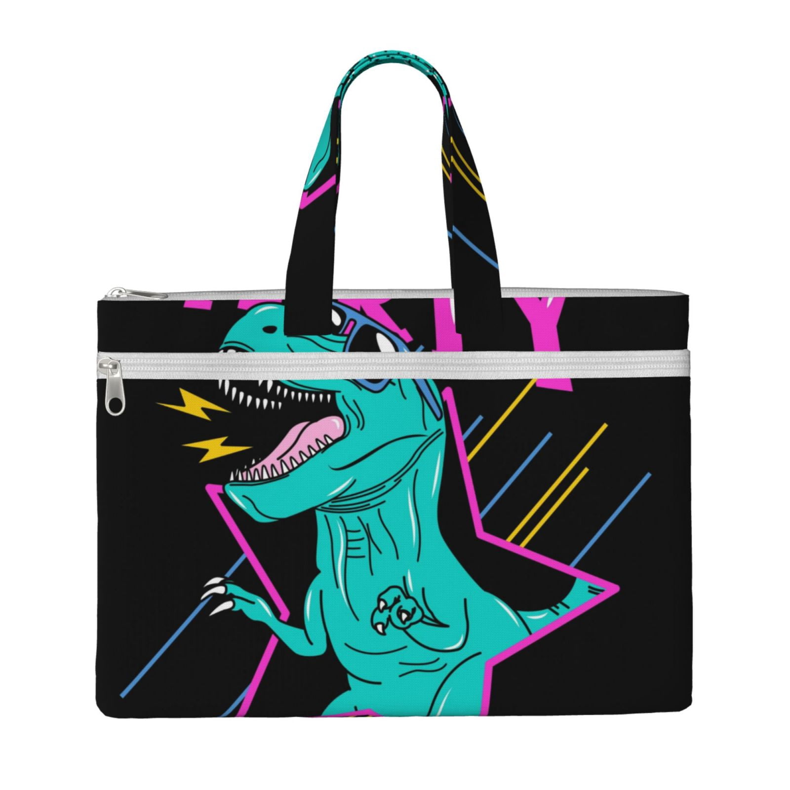 Pofeuu Rex Dinosaur With Sunglasses Print Laptop Bag Carrying ...