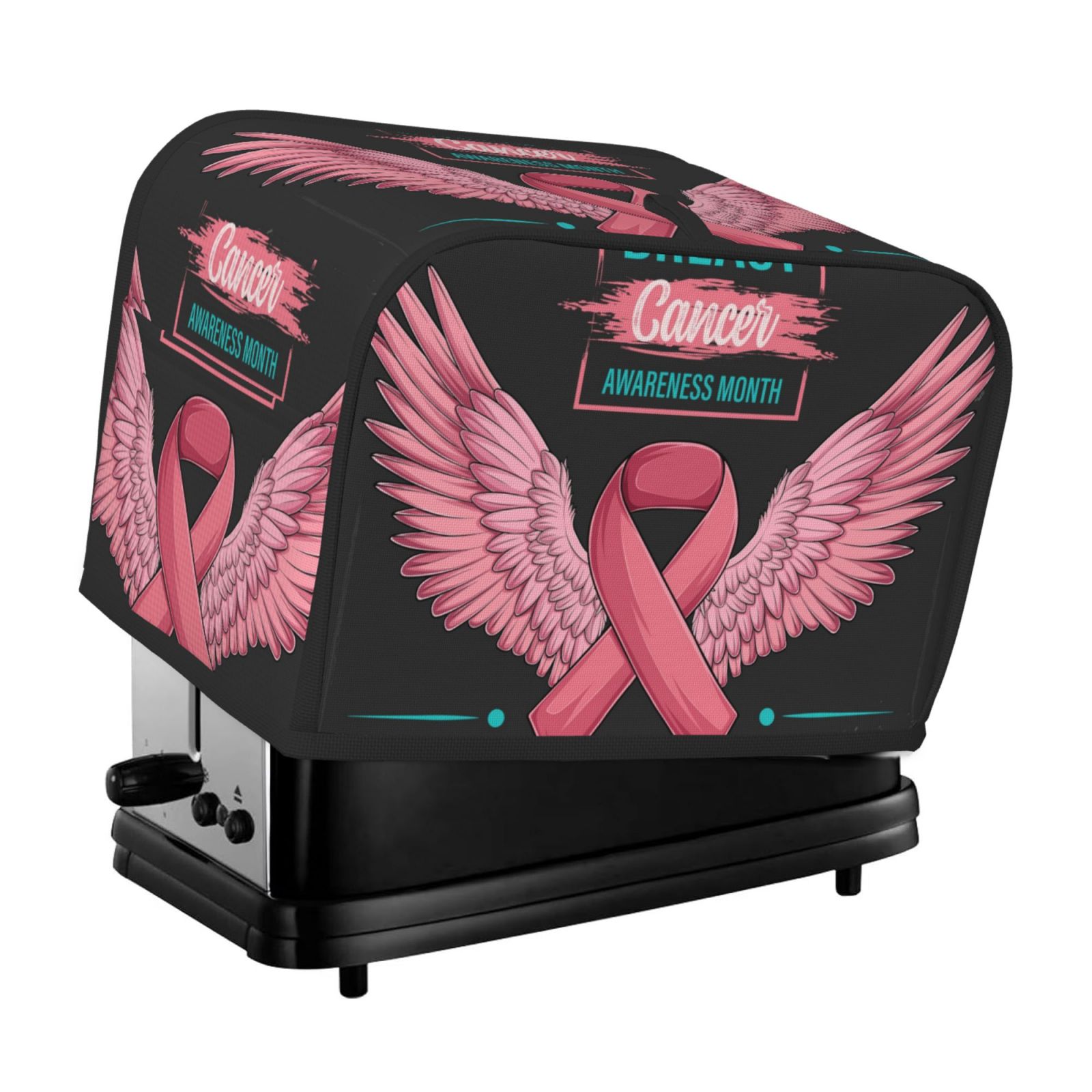 Pofeuu Ribbon With Angel Wings Print Universal Two Slice Toaster Cover ...