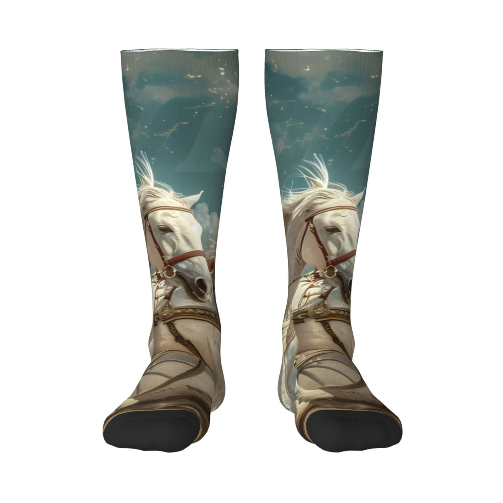 Pofeuu Roman Chariot Horse Race Print Stockings, Adult Running Hiking ...