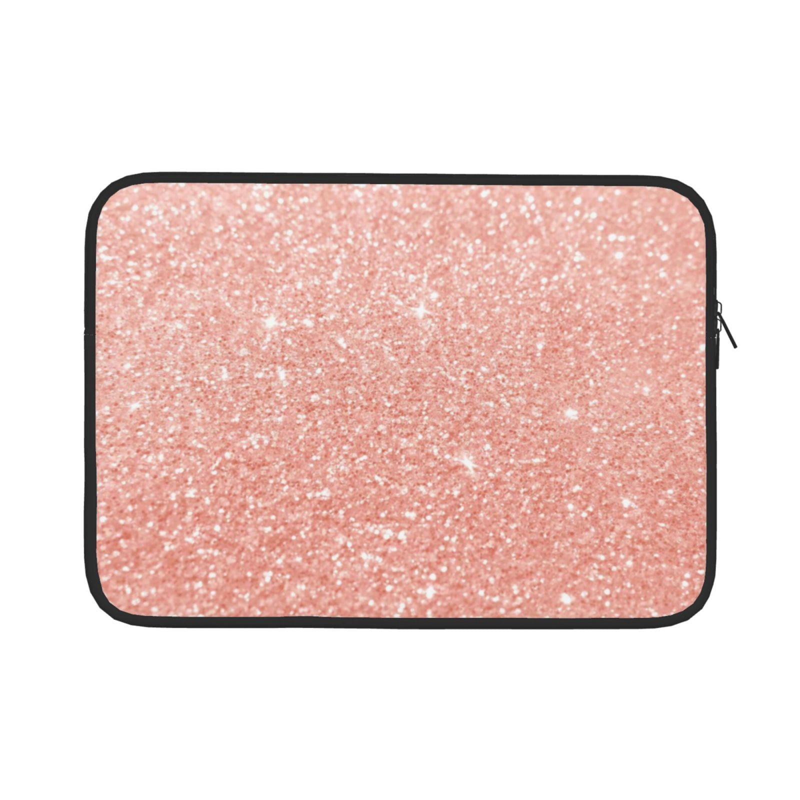 Pofeuu Rose Gold Glitter Print Laptop Carrying Case,13-15-Inch Laptop ...