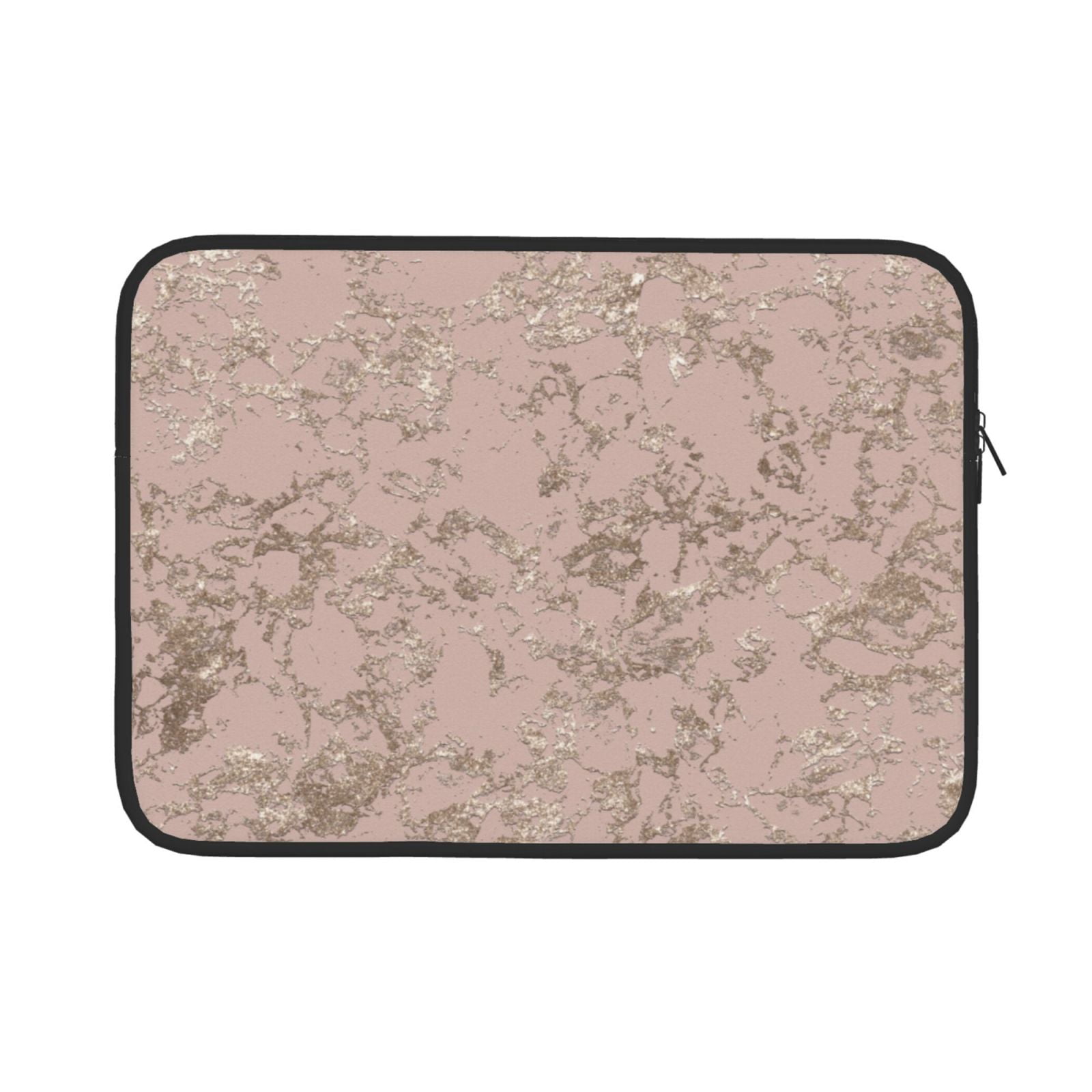 Pofeuu Rose Gold Marble Texture Print Laptop Carrying Case,13-15-Inch Laptop and Tablet, Sleek ...