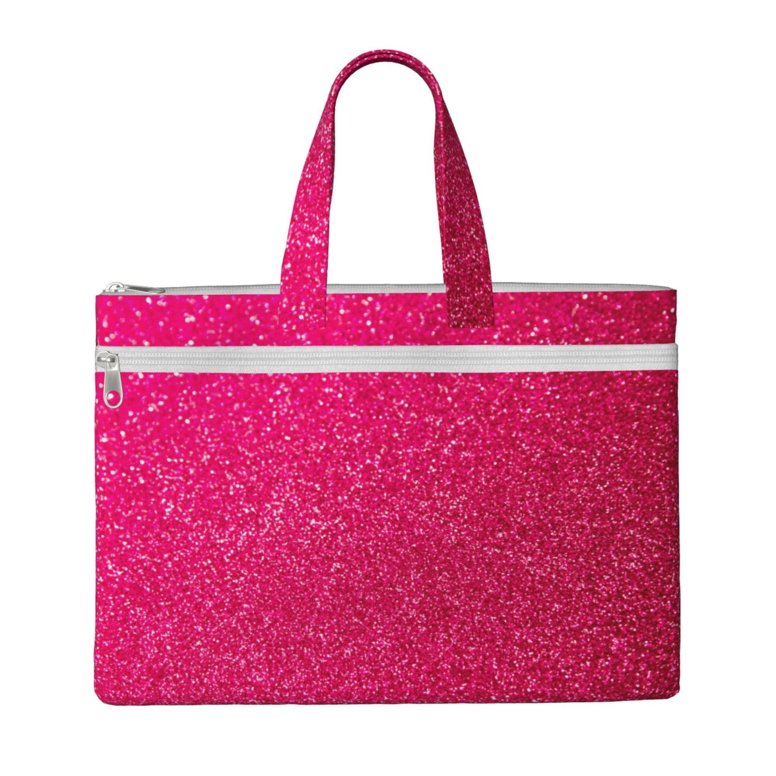 Pofeuu Rose Red Glitter Print Laptop Bag Carrying - Computer Bag Laptop ...