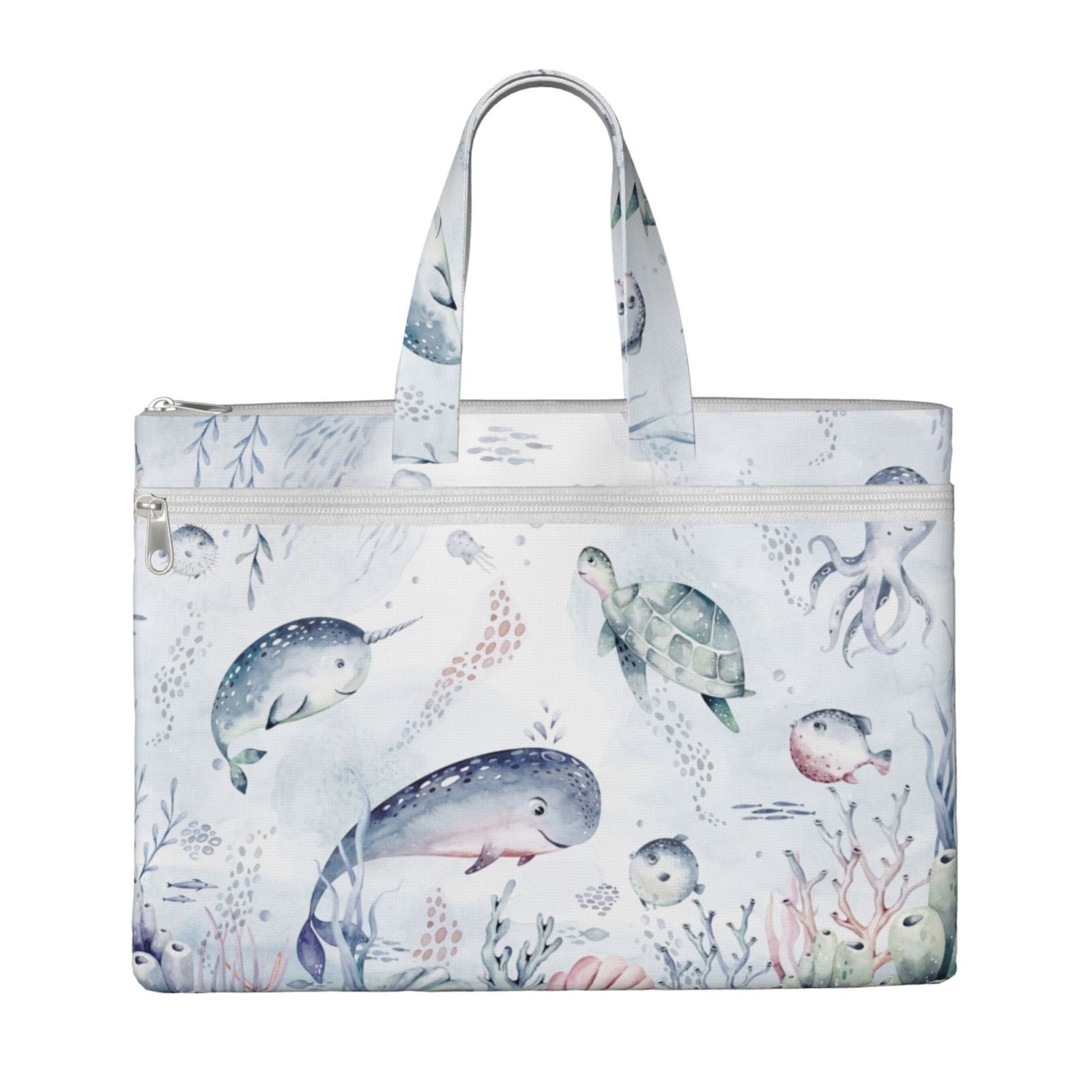Pofeuu Sea Animals Print Laptop Bag Carrying - Computer Bag Laptop Case ...