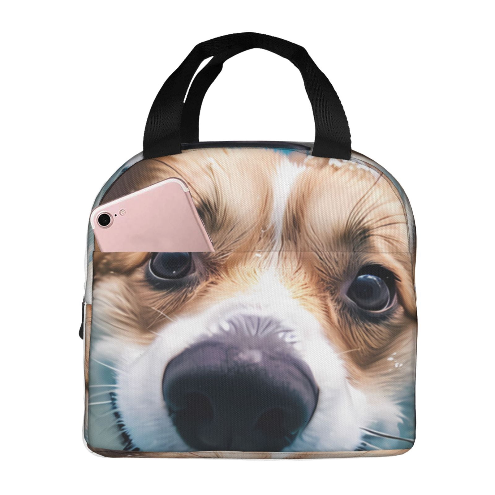 Pofeuu Sea Swimming Corgi Print Lunch Bag Lunch Box Insulated Lunch Bag ...