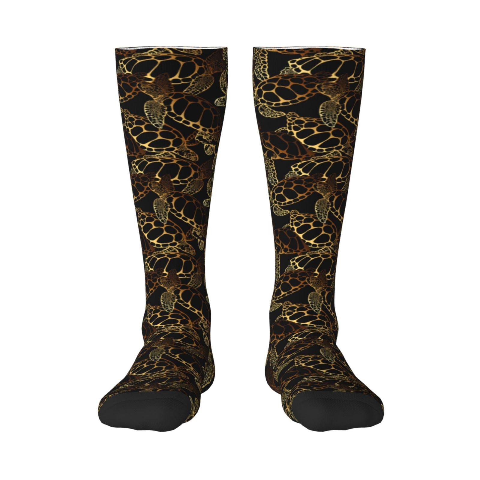 Pofeuu Sea Turtle With Ocean Print Stockings, Adult Running Hiking ...