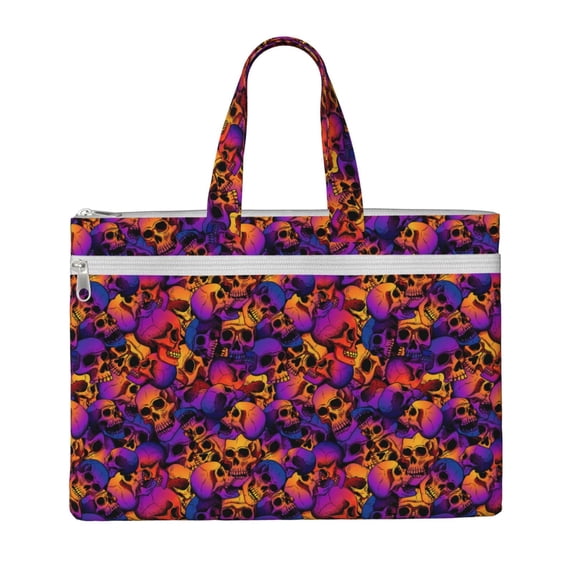 Pofeuu Skull Print Laptop Bag Carrying - Computer Bag Laptop Case ...