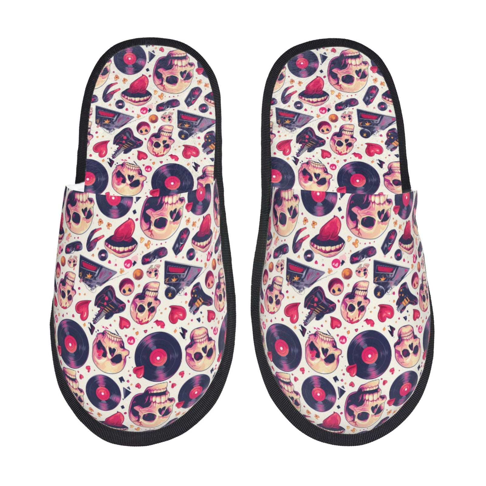 Pofeuu Skull lips record Guitar Print EVA Fuzzy House super light ...