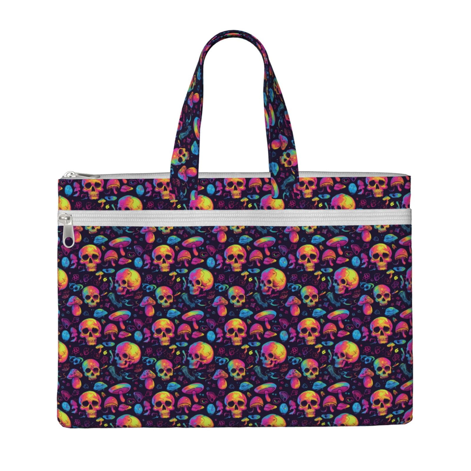 Pofeuu Skull mushroom Print Laptop Bag Carrying - Computer Bag Laptop ...