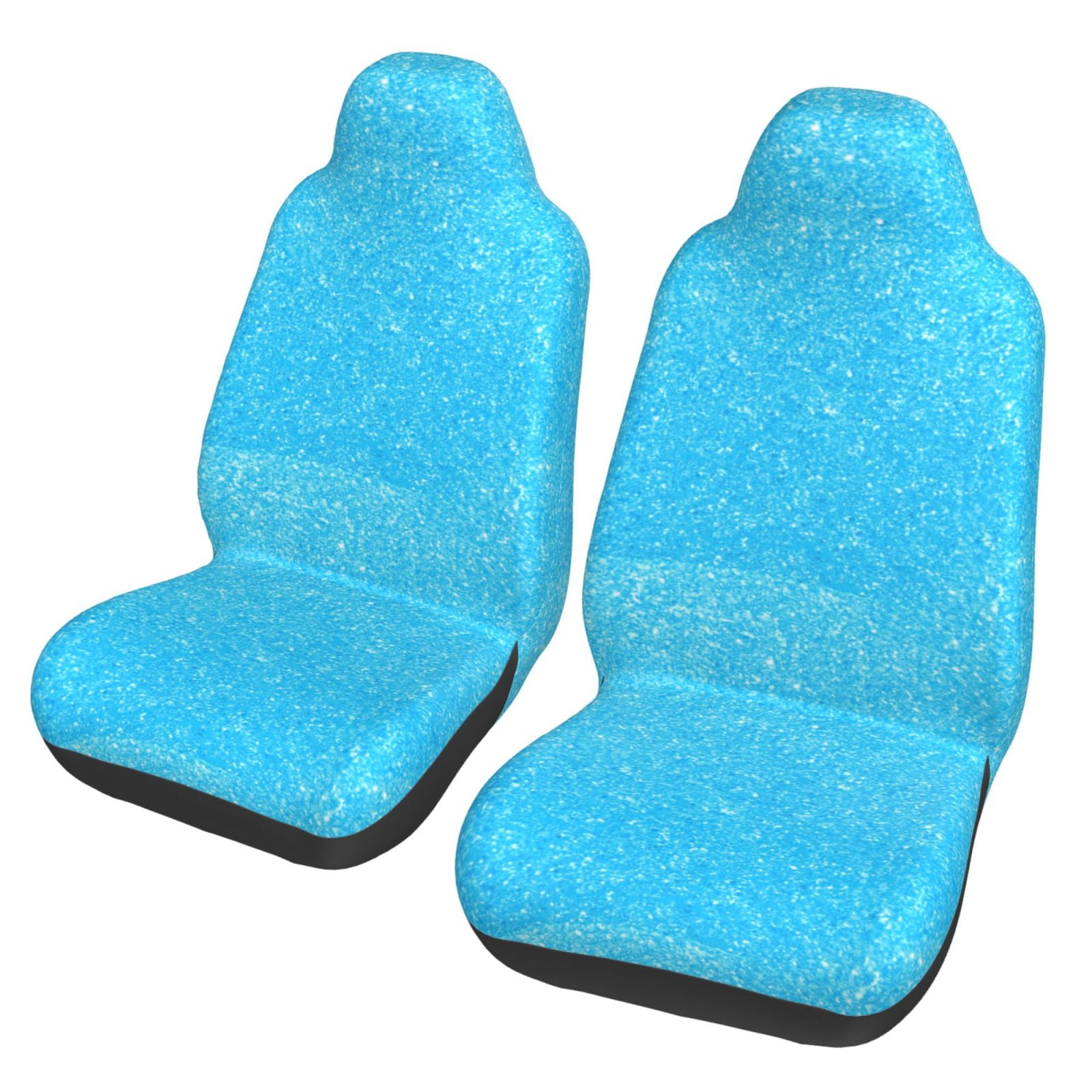 Pofeuu Sky Blue Glitter Print Automotive Car Seat Covers Flat Cloth ...