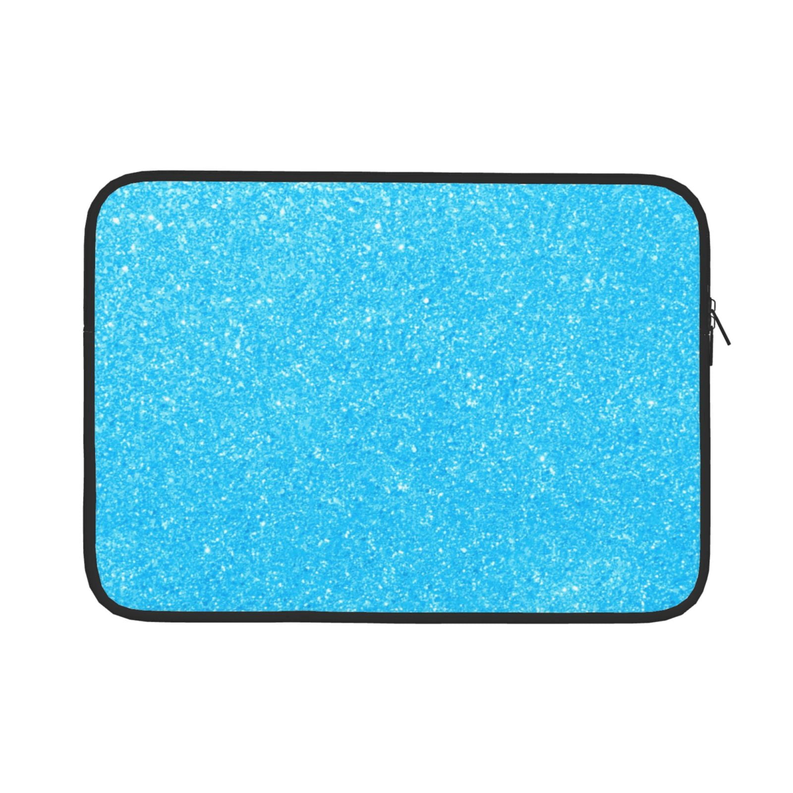 Pofeuu Sky Blue Glitter Print Laptop Carrying Case,13-15-Inch Laptop ...
