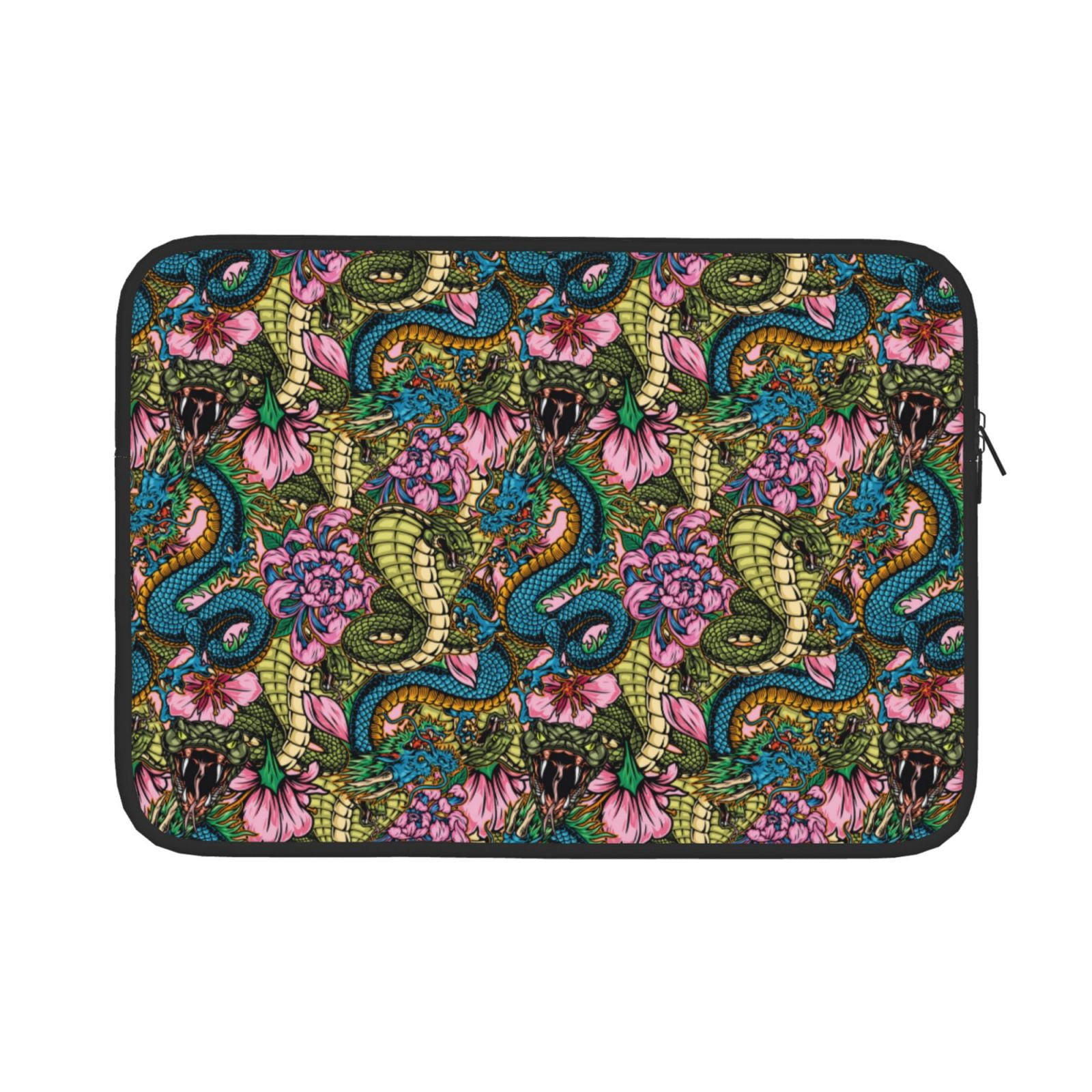 Pofeuu Snake And Flower Print Laptop Carrying Case,13-15-Inch Laptop ...