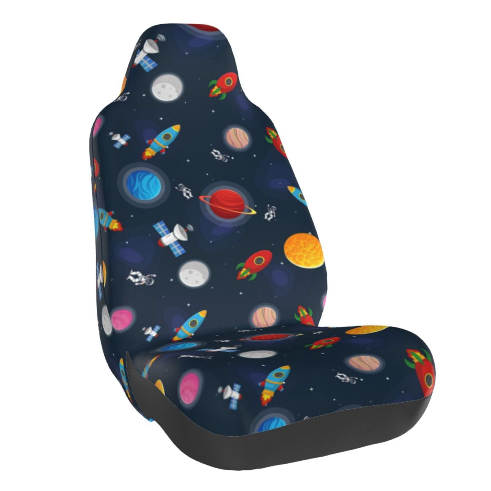Pofeuu Space Cartoon Print Automotive Car Seat Covers Flat Cloth Full ...