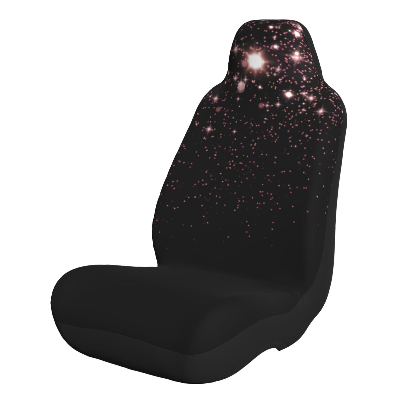 Pofeuu Sparkling Pink Night Sky Print Automotive Car Seat Covers Flat ...