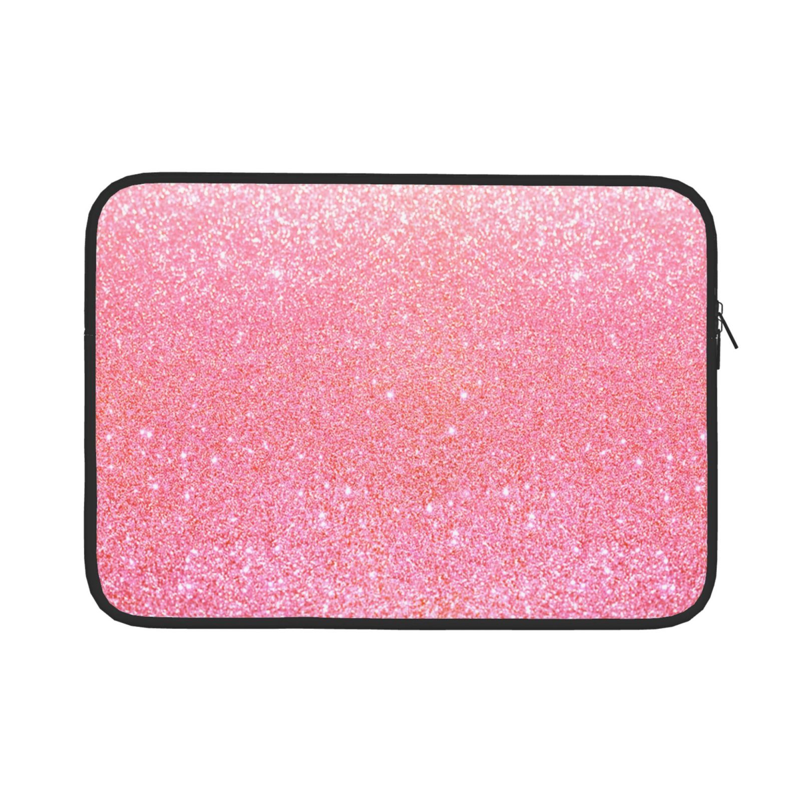 Pofeuu Sparkly Pink Glitter Print Laptop Carrying Case,13-15-Inch ...