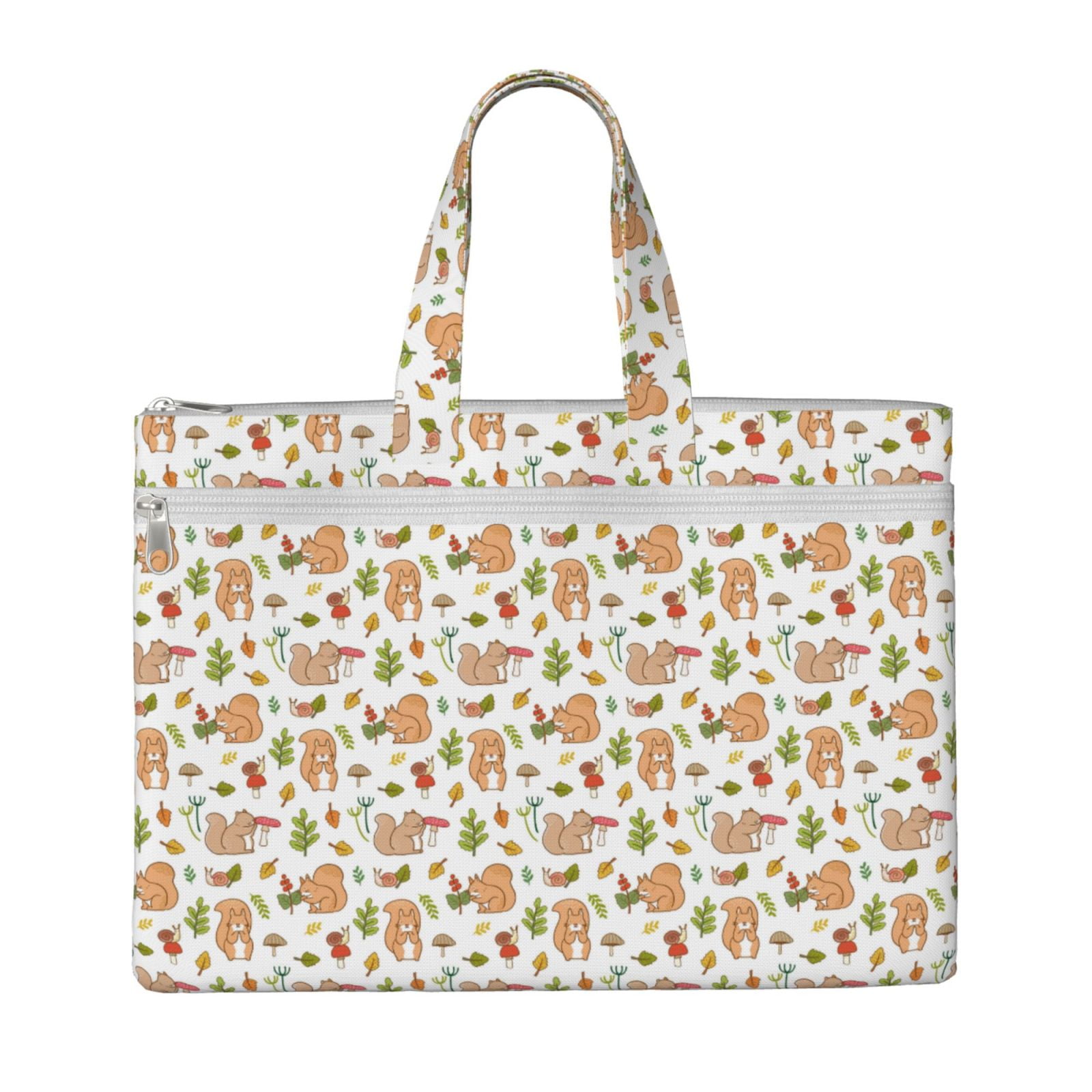 Pofeuu Squirrel And Mushroom Print Laptop Bag Carrying - Computer Bag ...