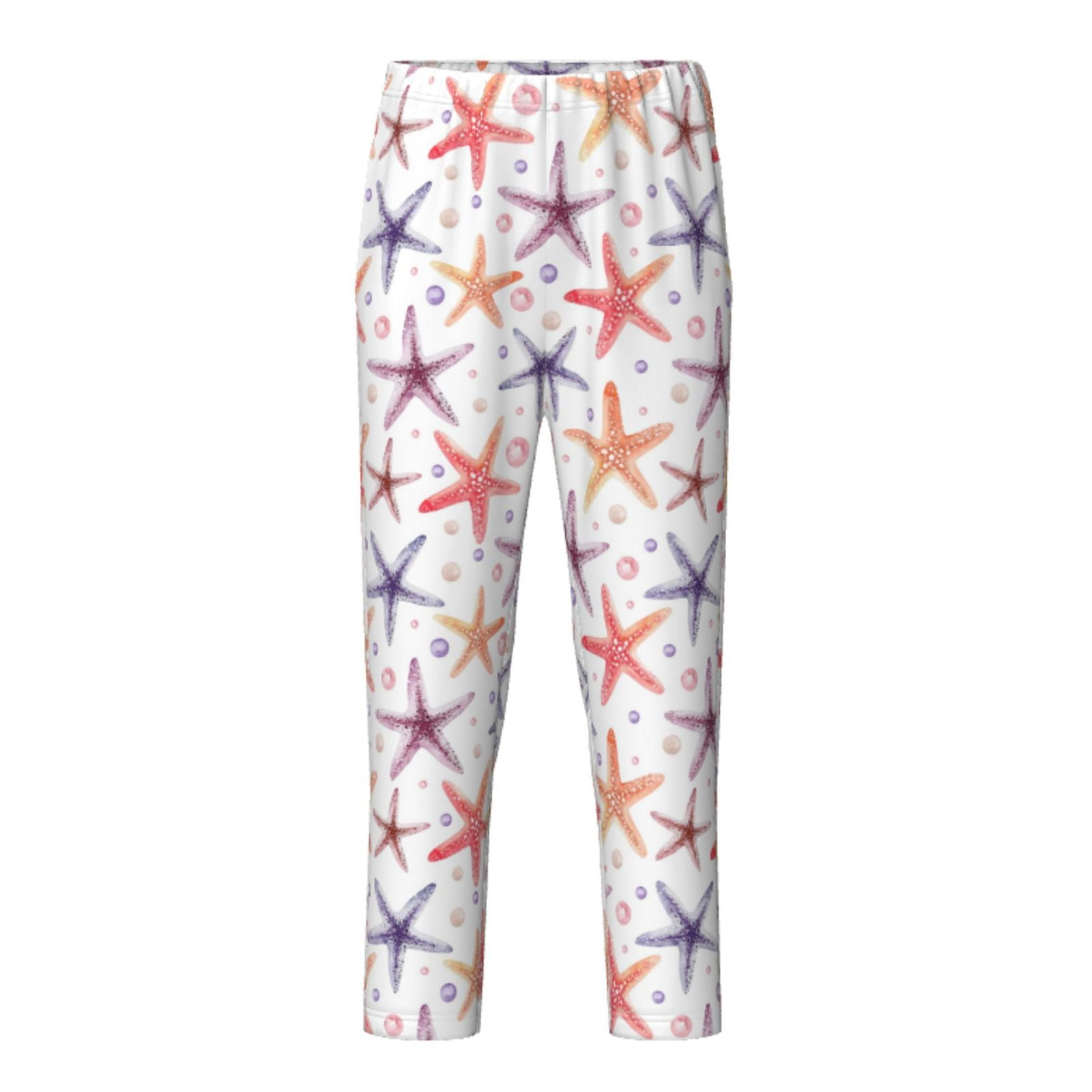 Pofeuu Starfish 1 Print Teenagers' Pajama Pants, Soft Lounge Pajama Pants with big pockets for ...