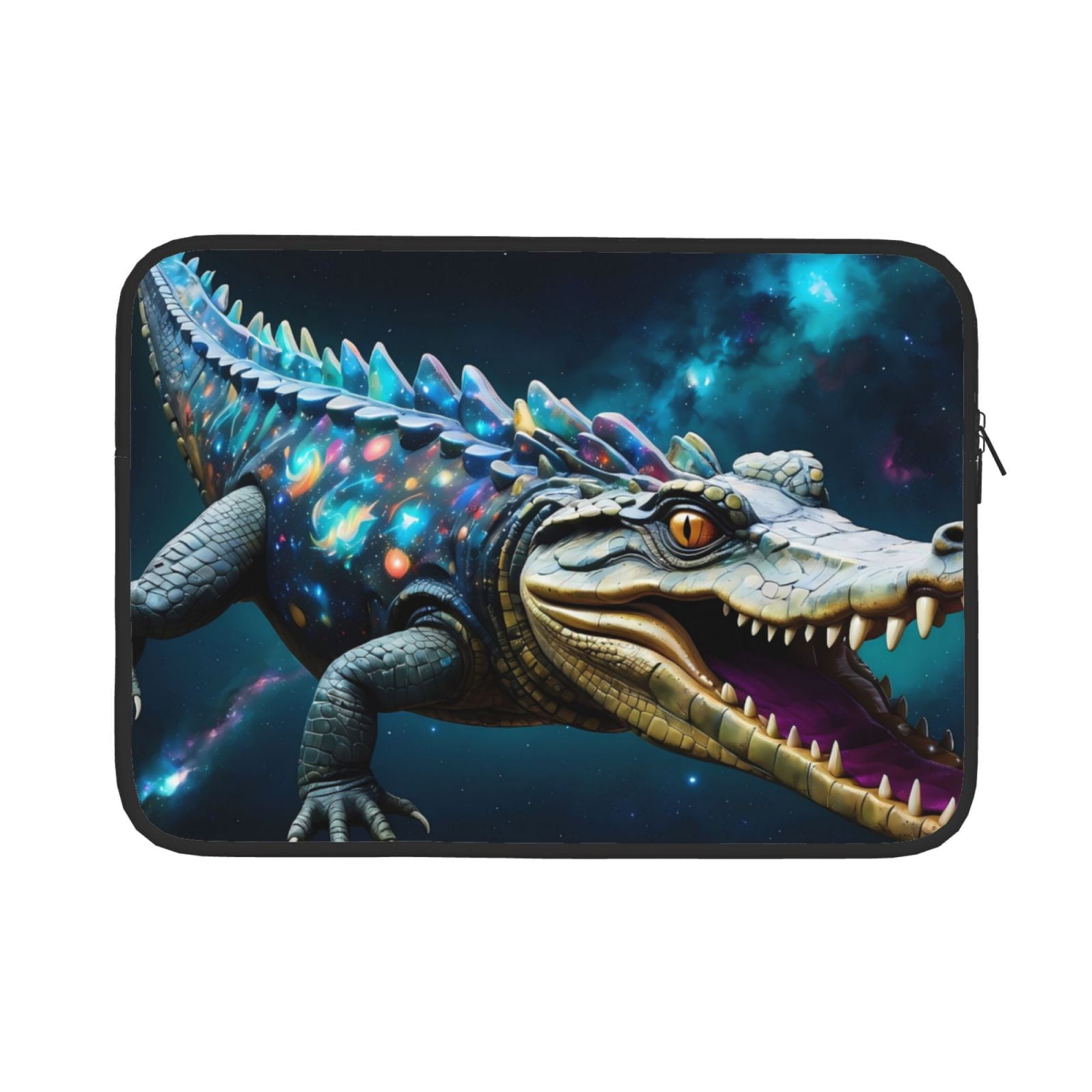 Pofeuu Starry Sky Colorful Crocodile Print Laptop Carrying Case,13-15 ...