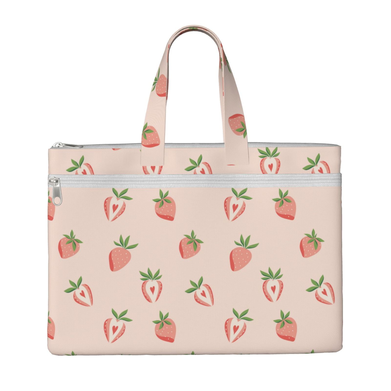 Pofeuu Strawberries Print Laptop Bag Carrying - Computer Bag Laptop ...