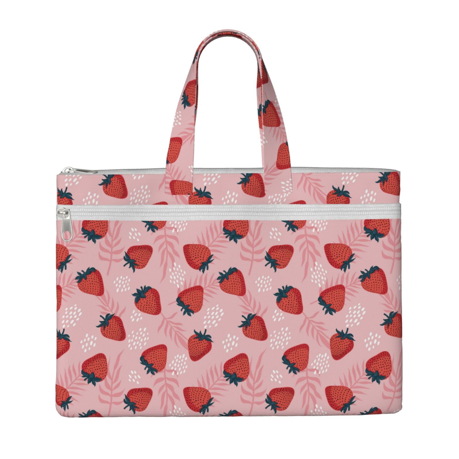 Pofeuu Strawberries Print Laptop Bag Carrying - Computer Bag Laptop ...