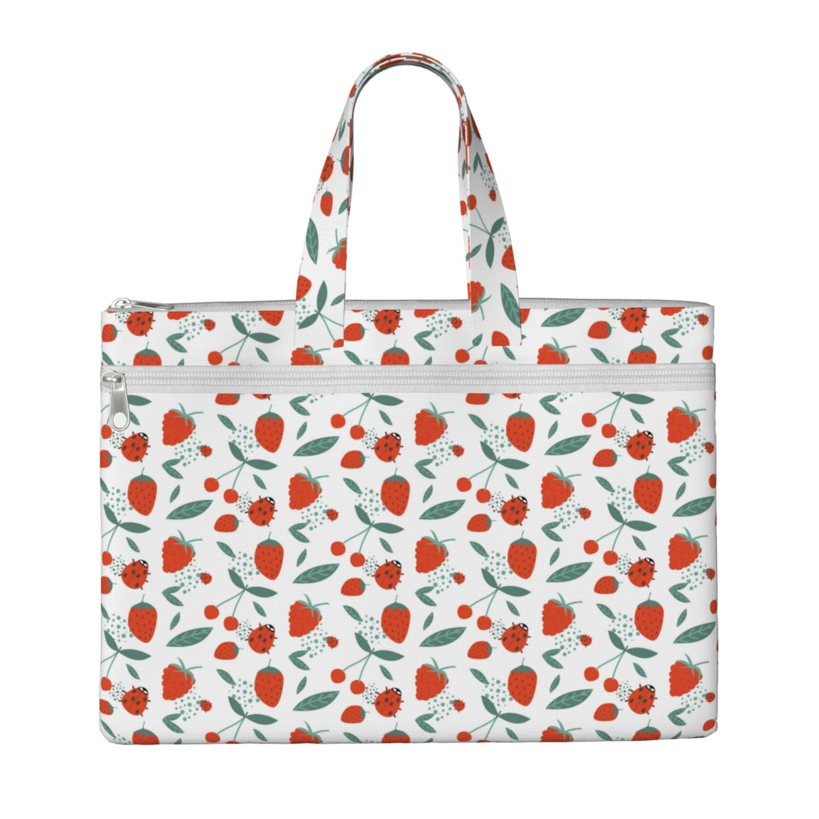 Pofeuu Strawberries Print Laptop Bag Carrying - Computer Bag Laptop ...