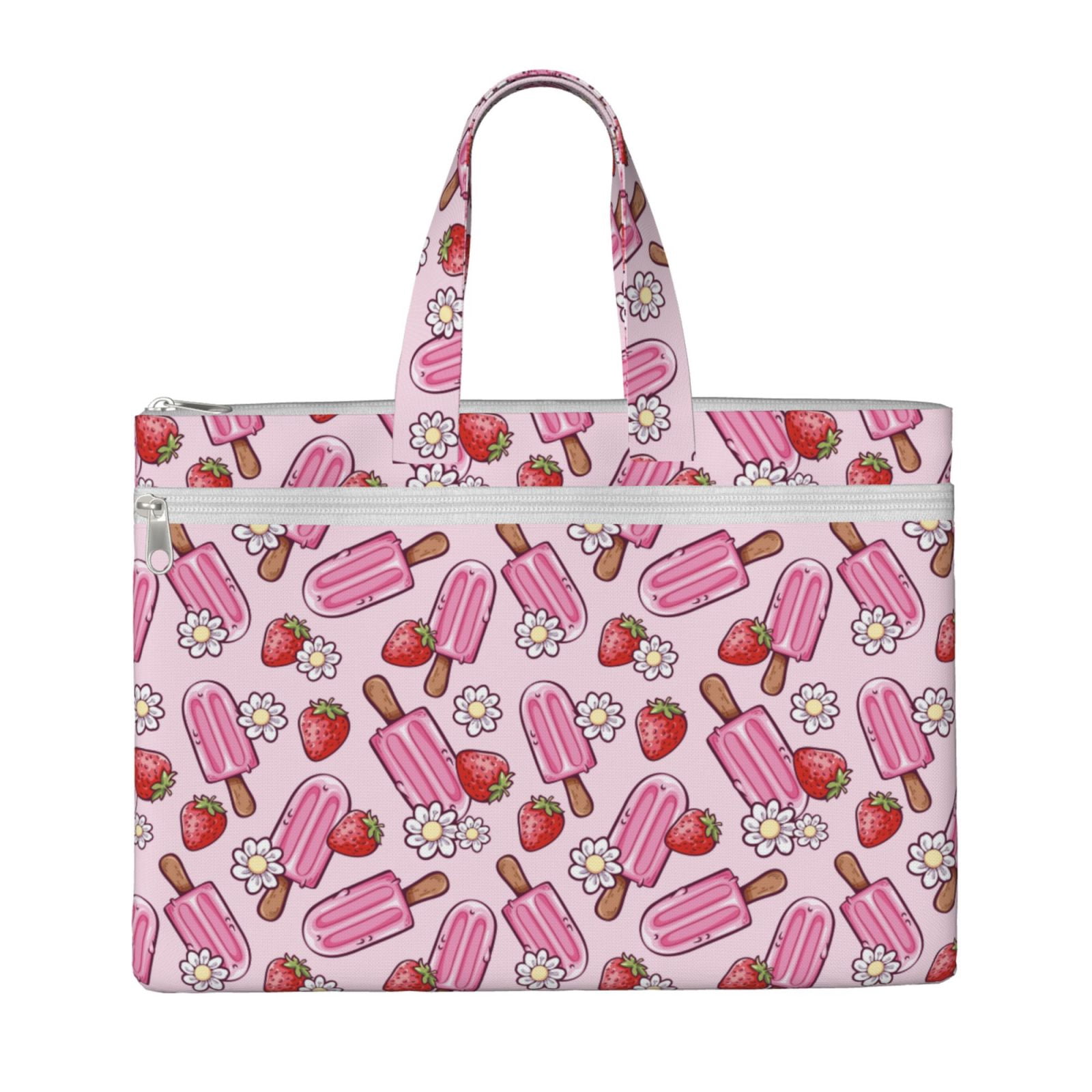Pofeuu Strawberry Popsicle Print Laptop Bag Carrying - Computer Bag ...