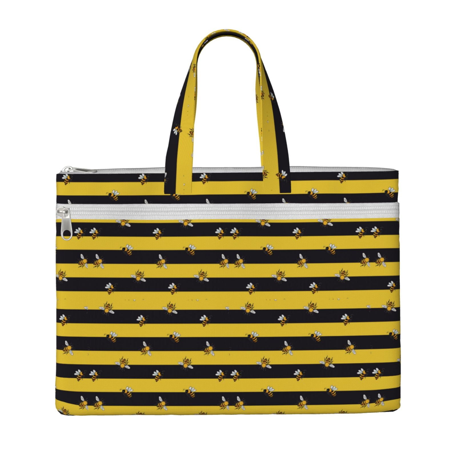 Pofeuu Striped With Bees Print Laptop Bag Carrying - Computer Bag ...