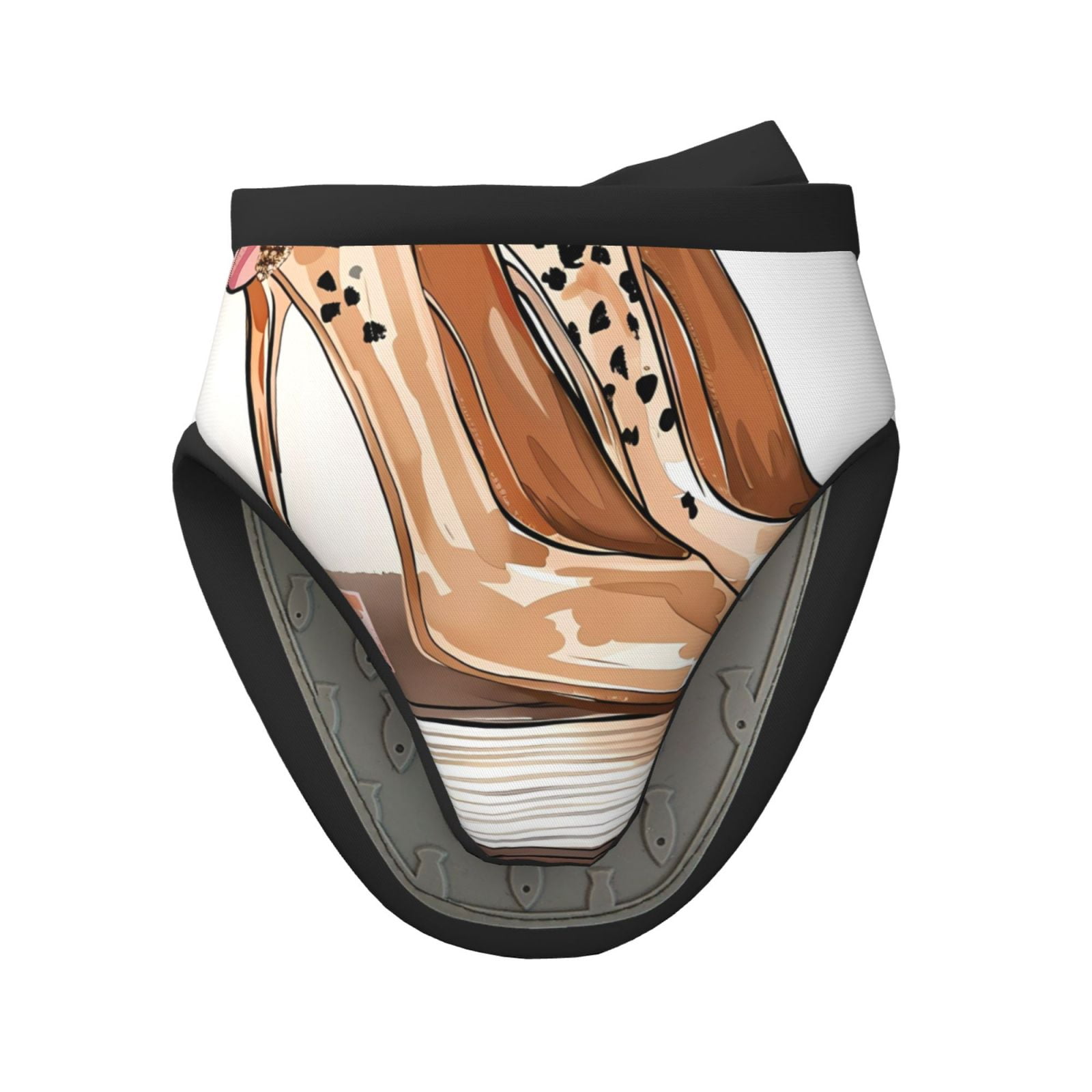 Pofeuu Stylish High Heels On Books Print Thickened Mini Silicone Oven ...