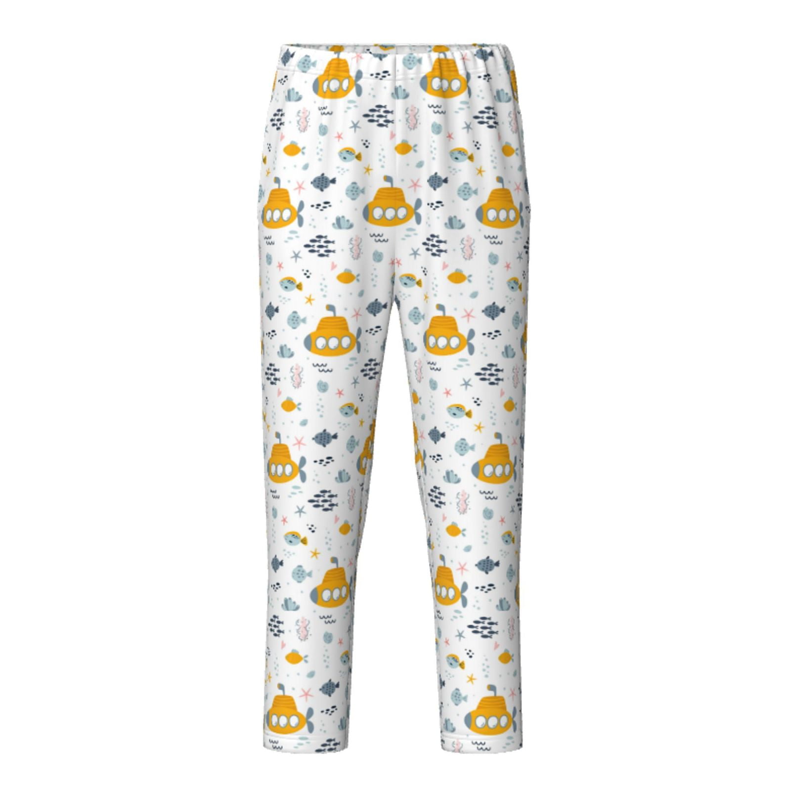 Pofeuu Submarine Ship Print Teenagers' Pajama Pants, Soft Lounge Pajama ...