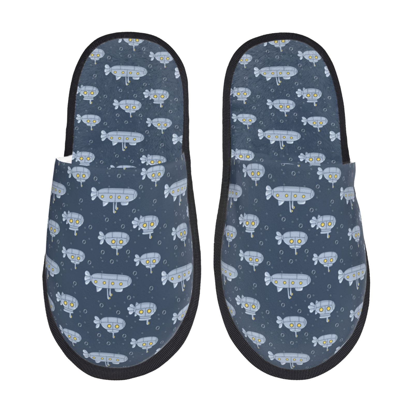 Pofeuu Submarine With Periscope Print EVA Fuzzy House super light Slippers Slippers Scuff ...