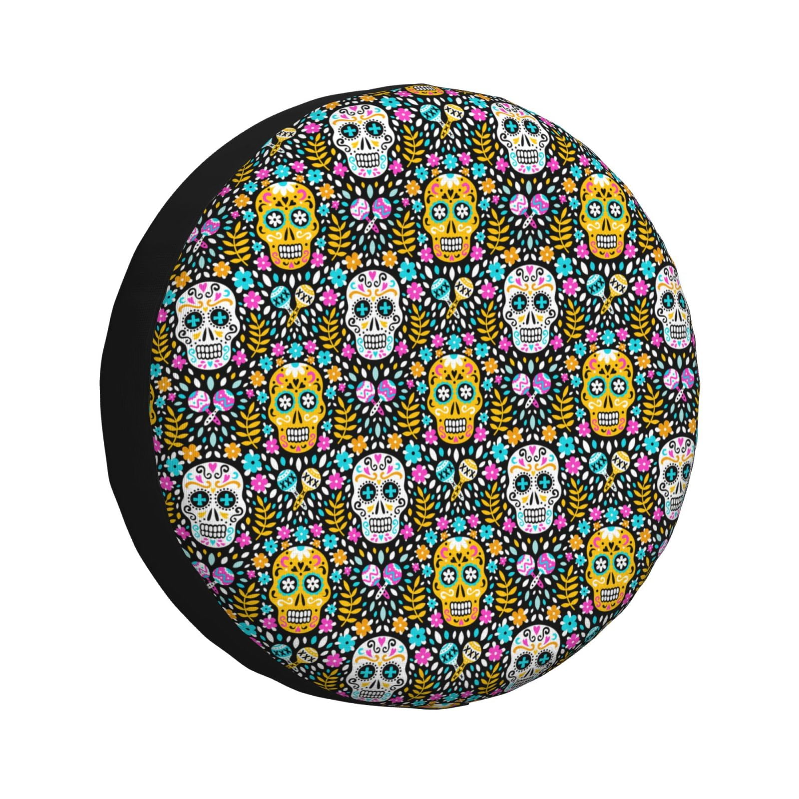 Pofeuu Sugar Skulls Print Spare Tire Wheel Cover for Car Truck SUV ...