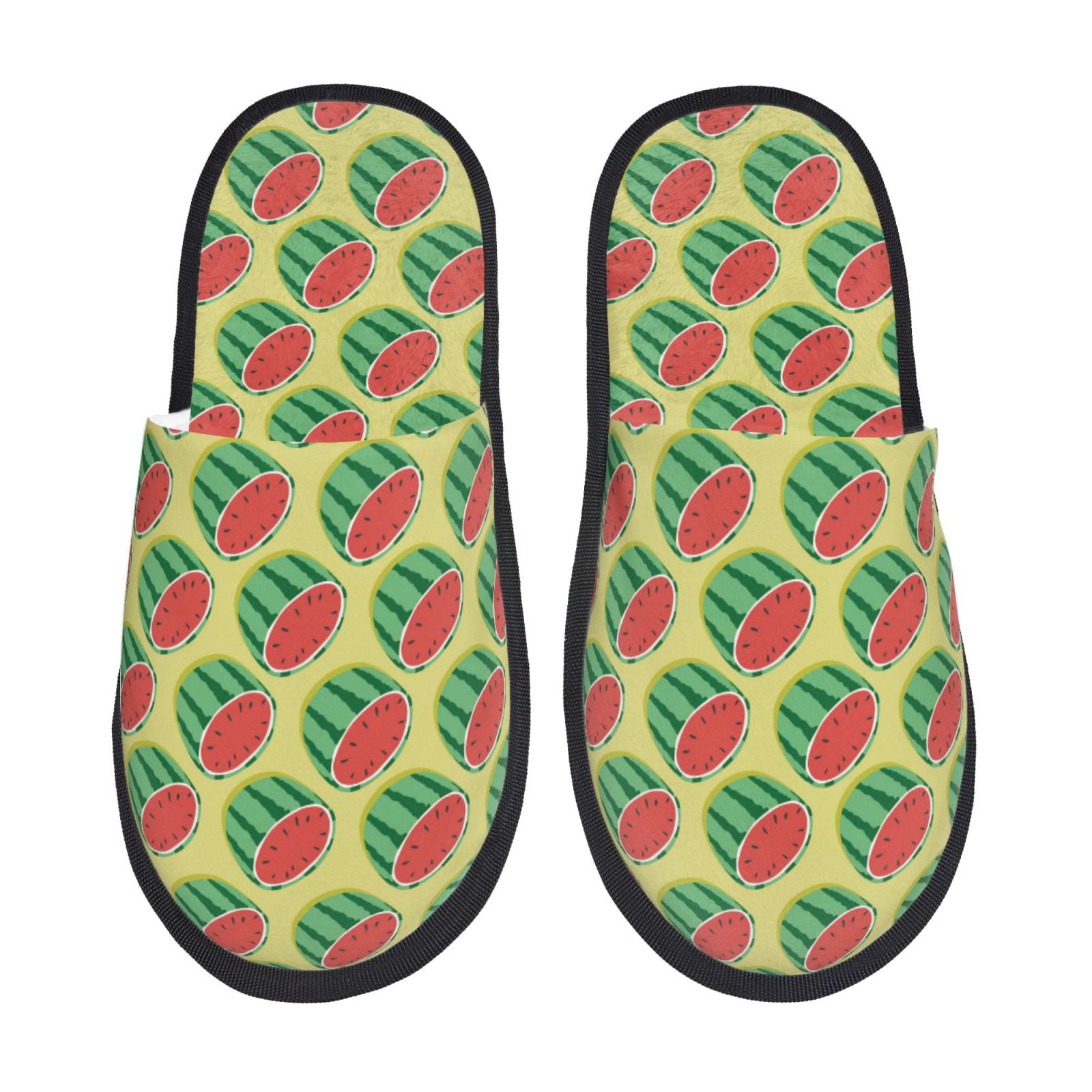 Pofeuu Summer Watermelon Print EVA Fuzzy House super light Slippers ...