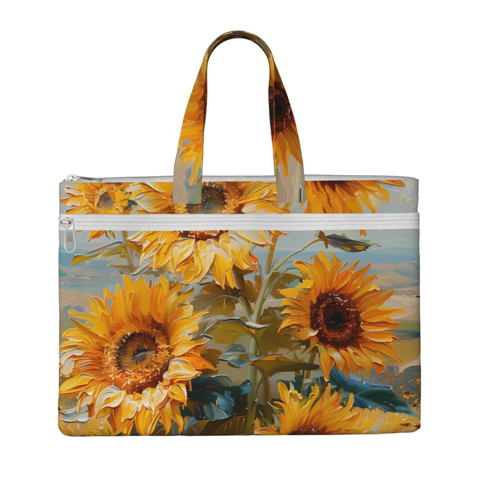 Pofeuu Sunflower Field Art Print Laptop Bag Carrying - Computer Bag ...