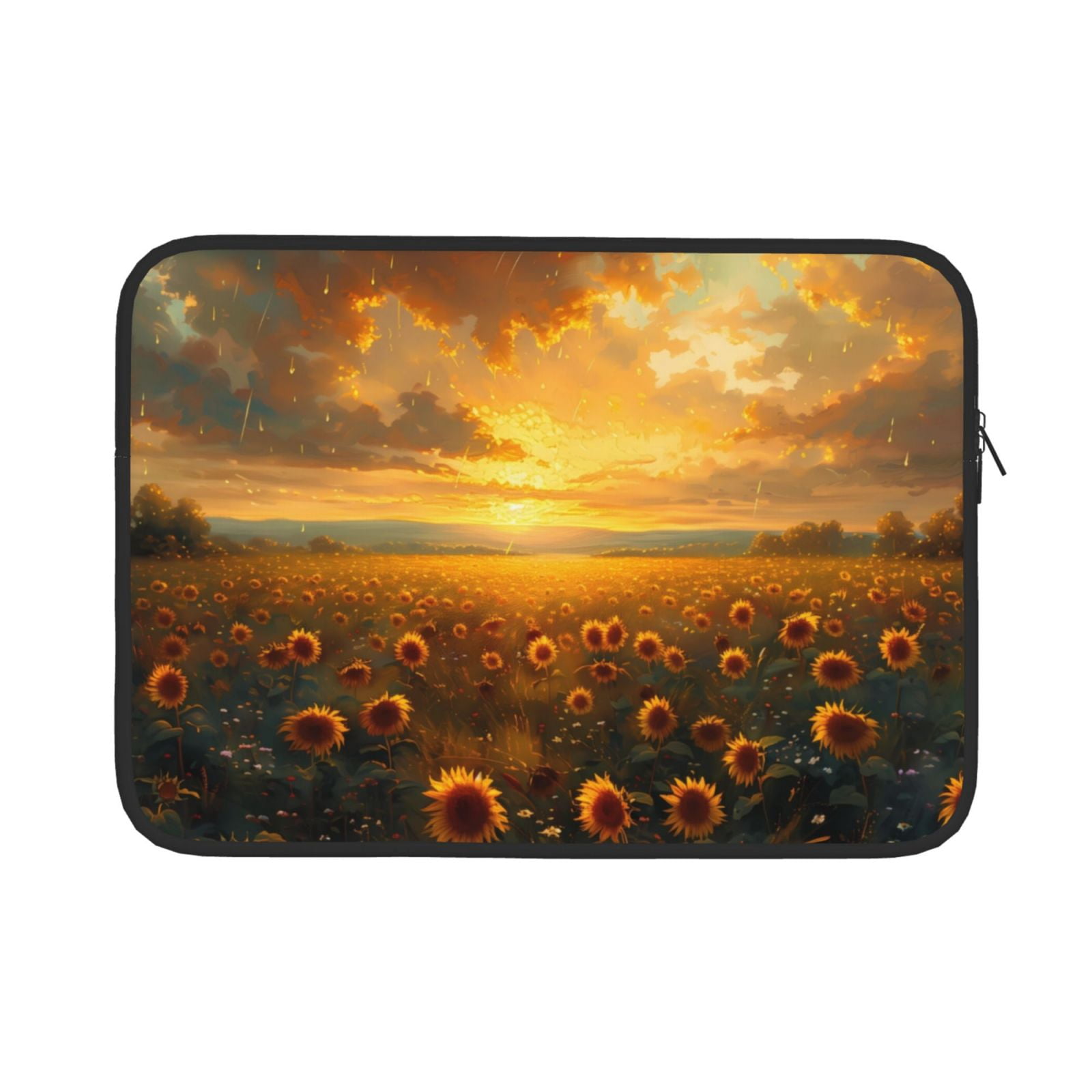 Pofeuu Sunflower Sunset Rainfall Print Laptop Carrying Case,13-15-Inch ...