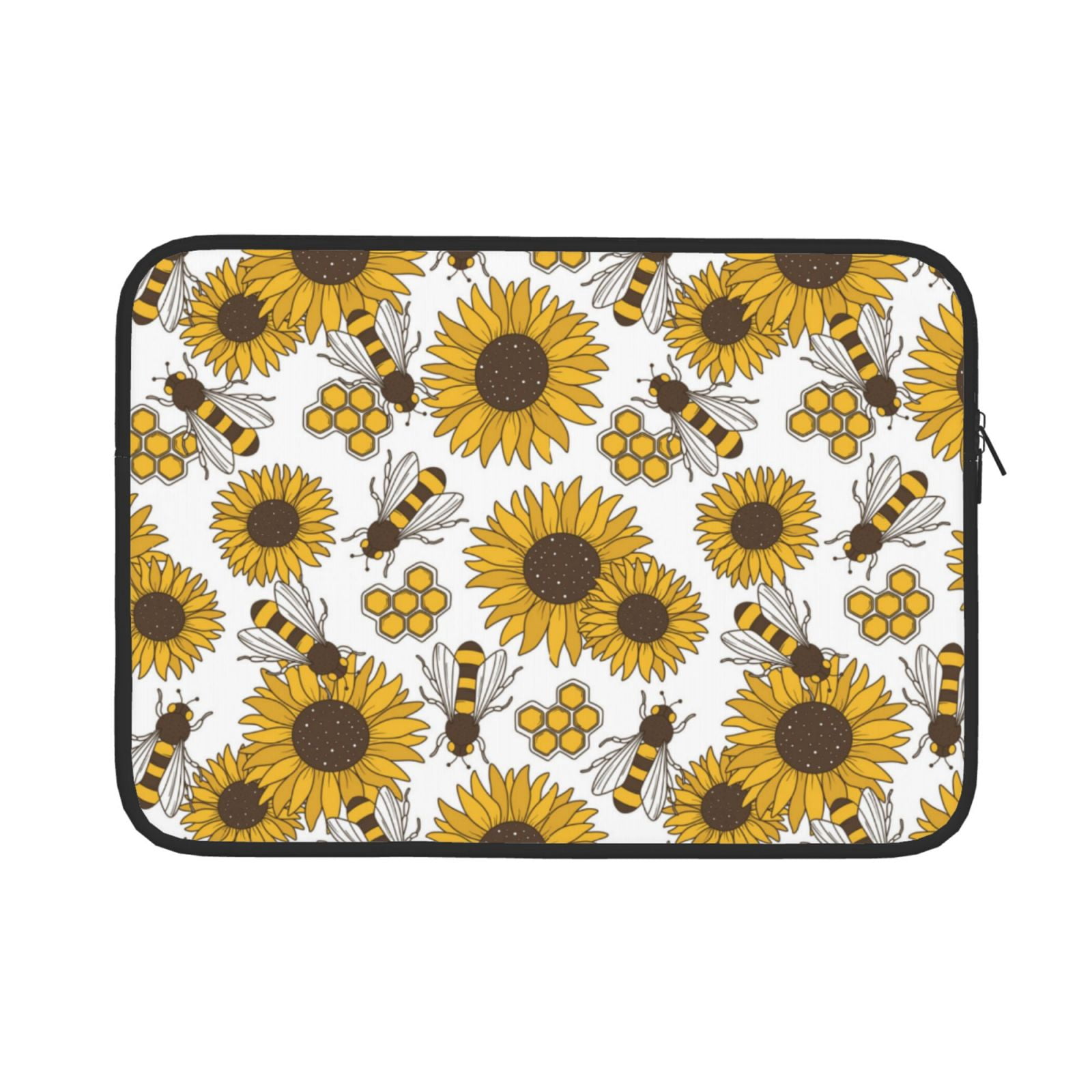 Pofeuu Sunflowers and Bees Print Laptop Carrying Case,13-15-Inch Laptop ...