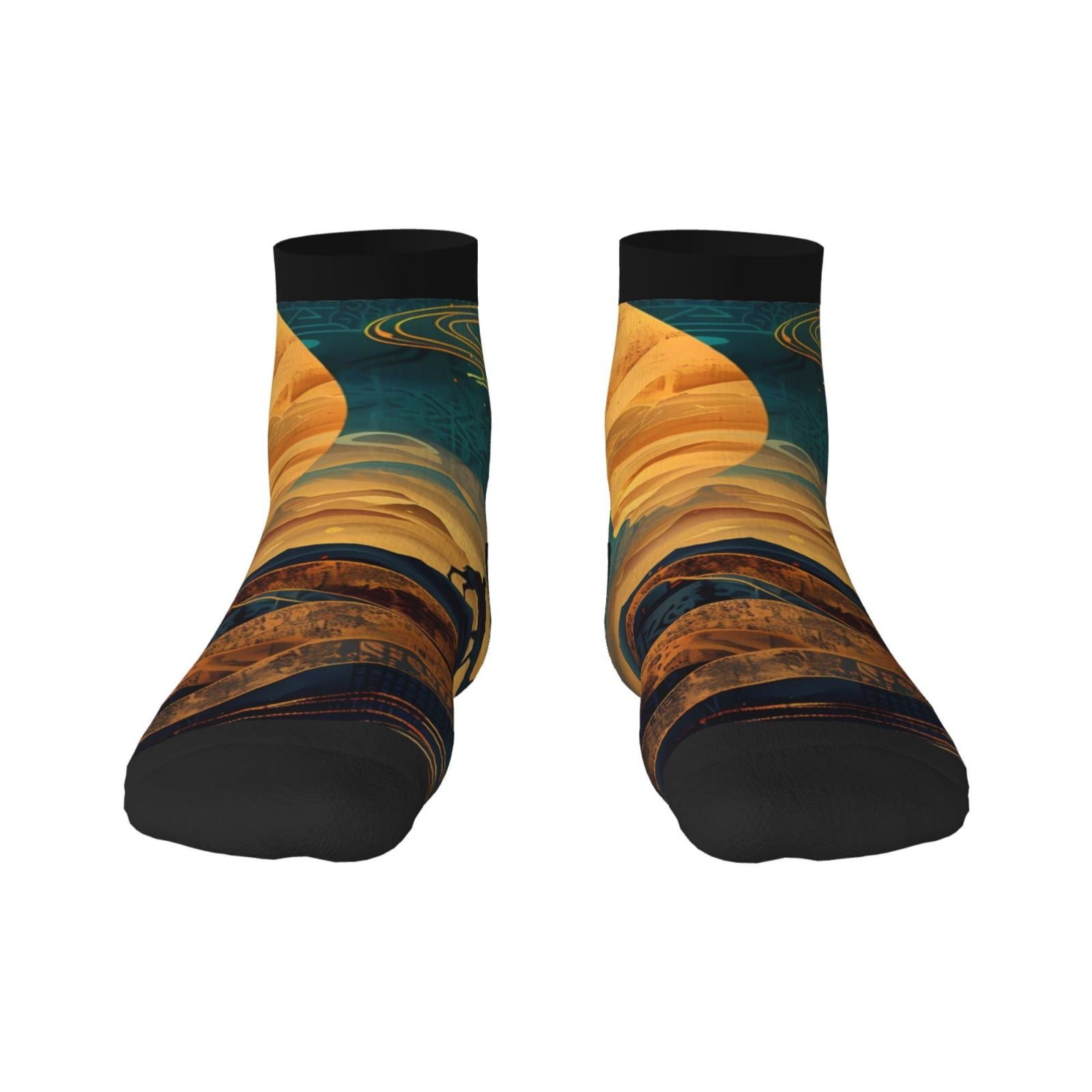 Pofeuu Sunset Desert Journey Print 30cm Socks, Adult Running Hiking ...