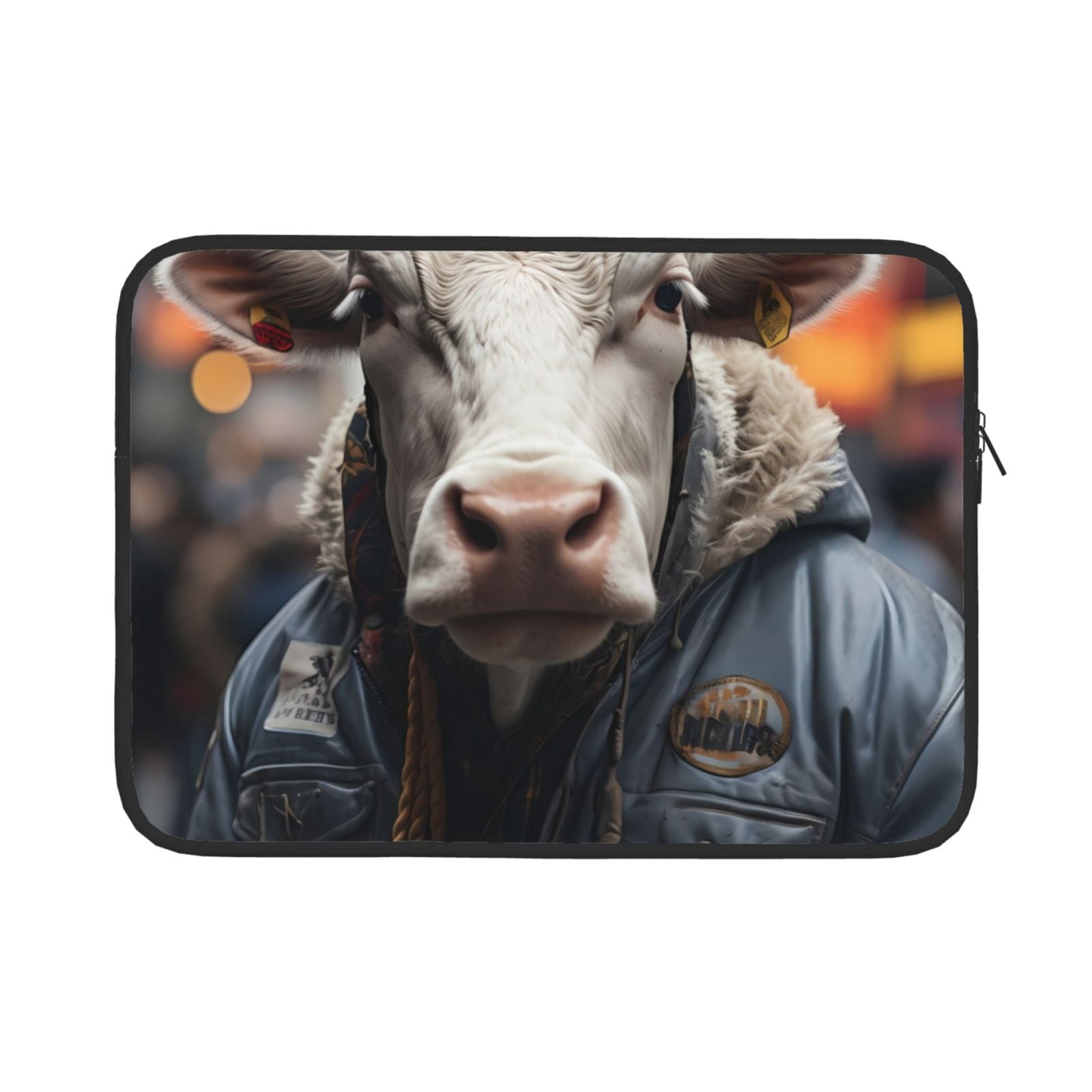 Pofeuu Surrealist Cow Print Laptop Carrying Case,13-15-Inch Laptop and ...