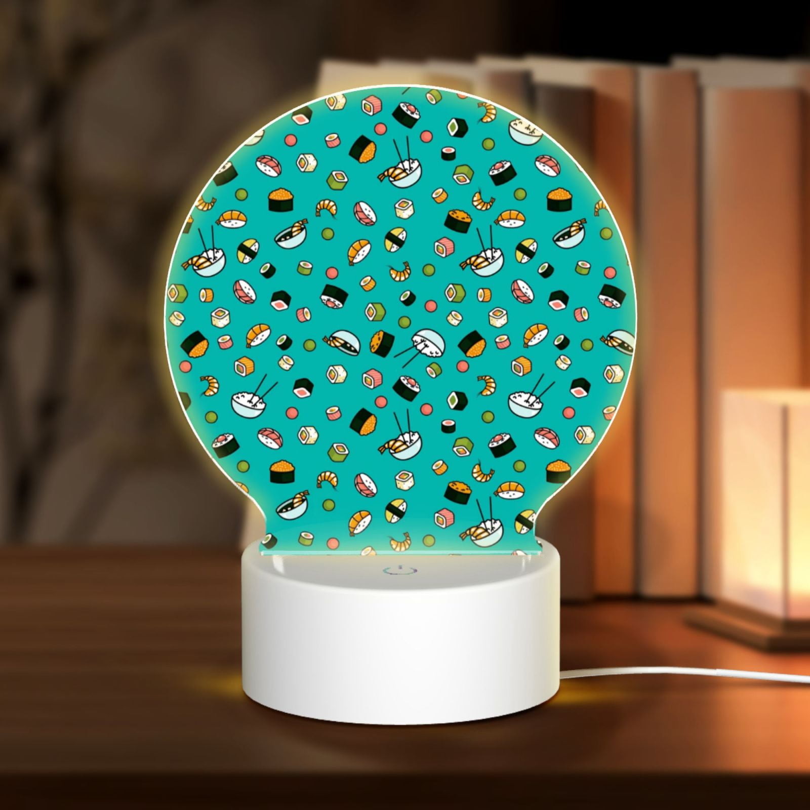 Pofeuu Sushi (3) Print LED Christmas Night Light Lamp Base Gift DIY 3D ...