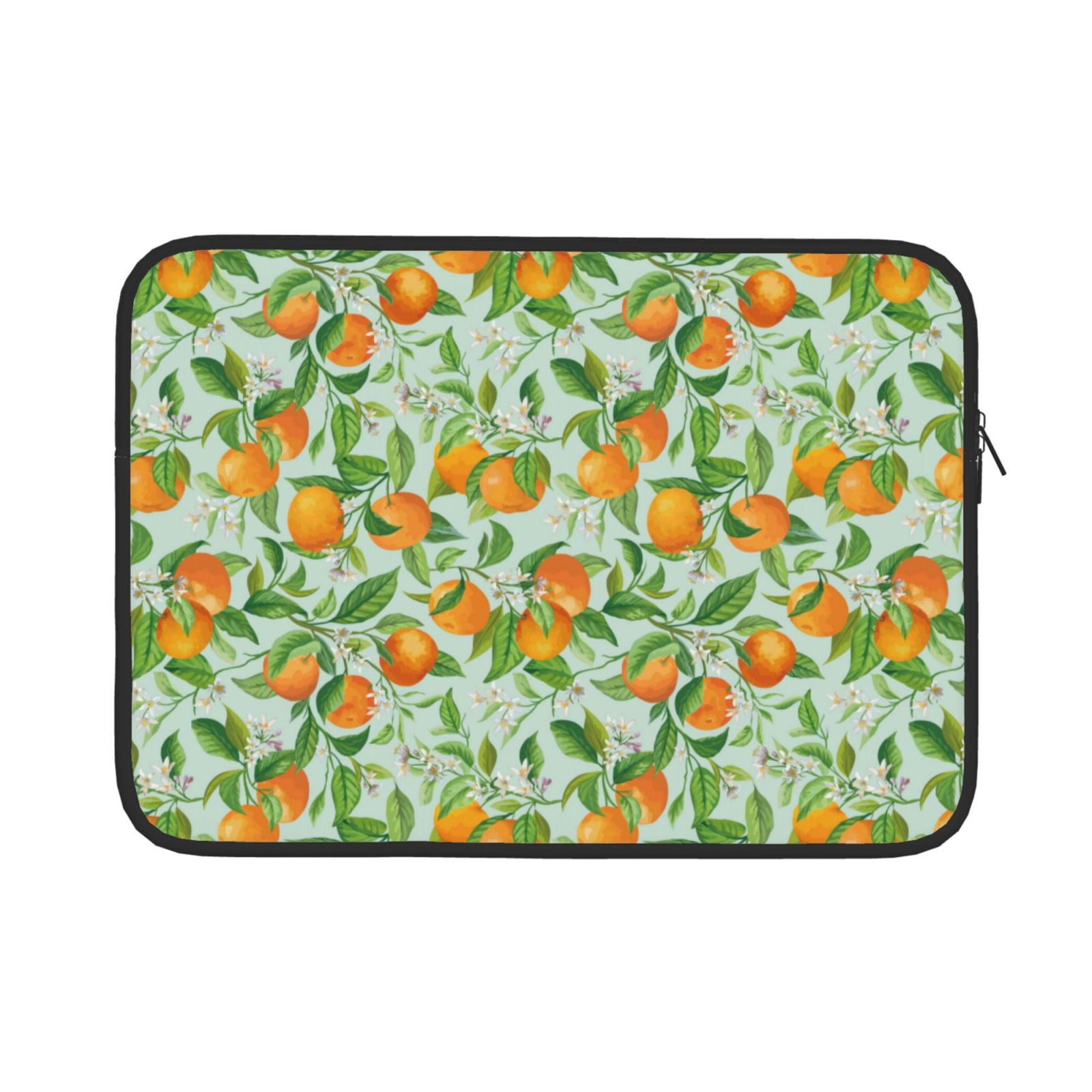 Pofeuu Tangerine Print Laptop Carrying Case,13-15-Inch Laptop and Tablet, Sleek Design, Durable ...