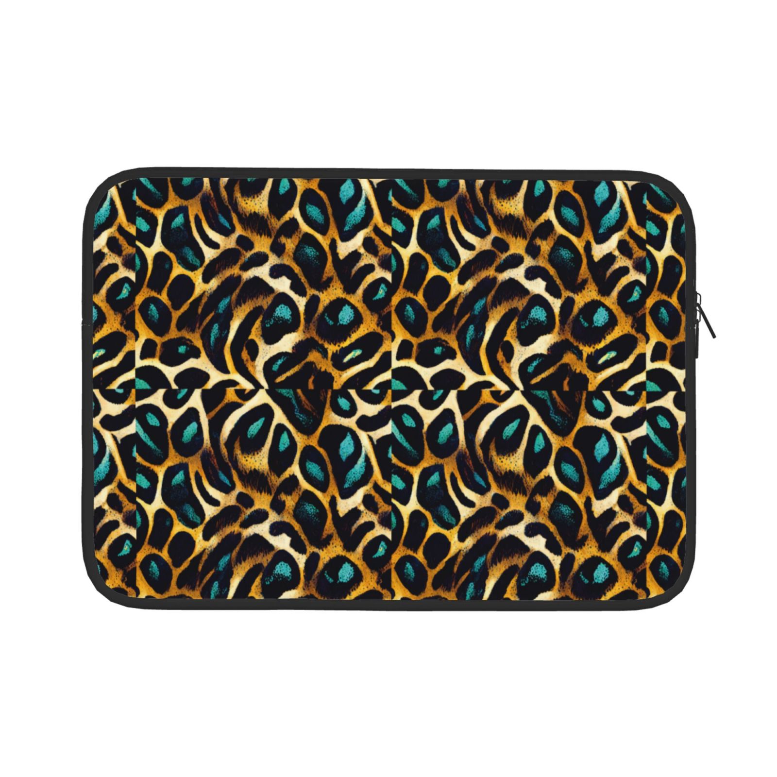 Pofeuu Teal Leopard Print Laptop Carrying Case,13-15-Inch Laptop and ...