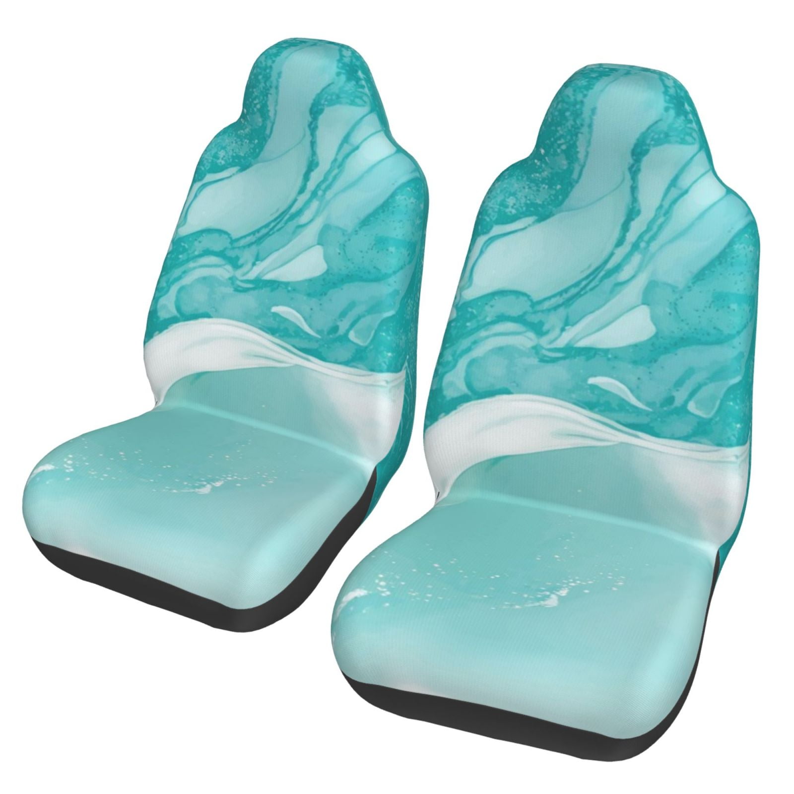 Pofeuu Teal Turquoise 1 Print Automotive Car Seat Covers Flat Cloth ...