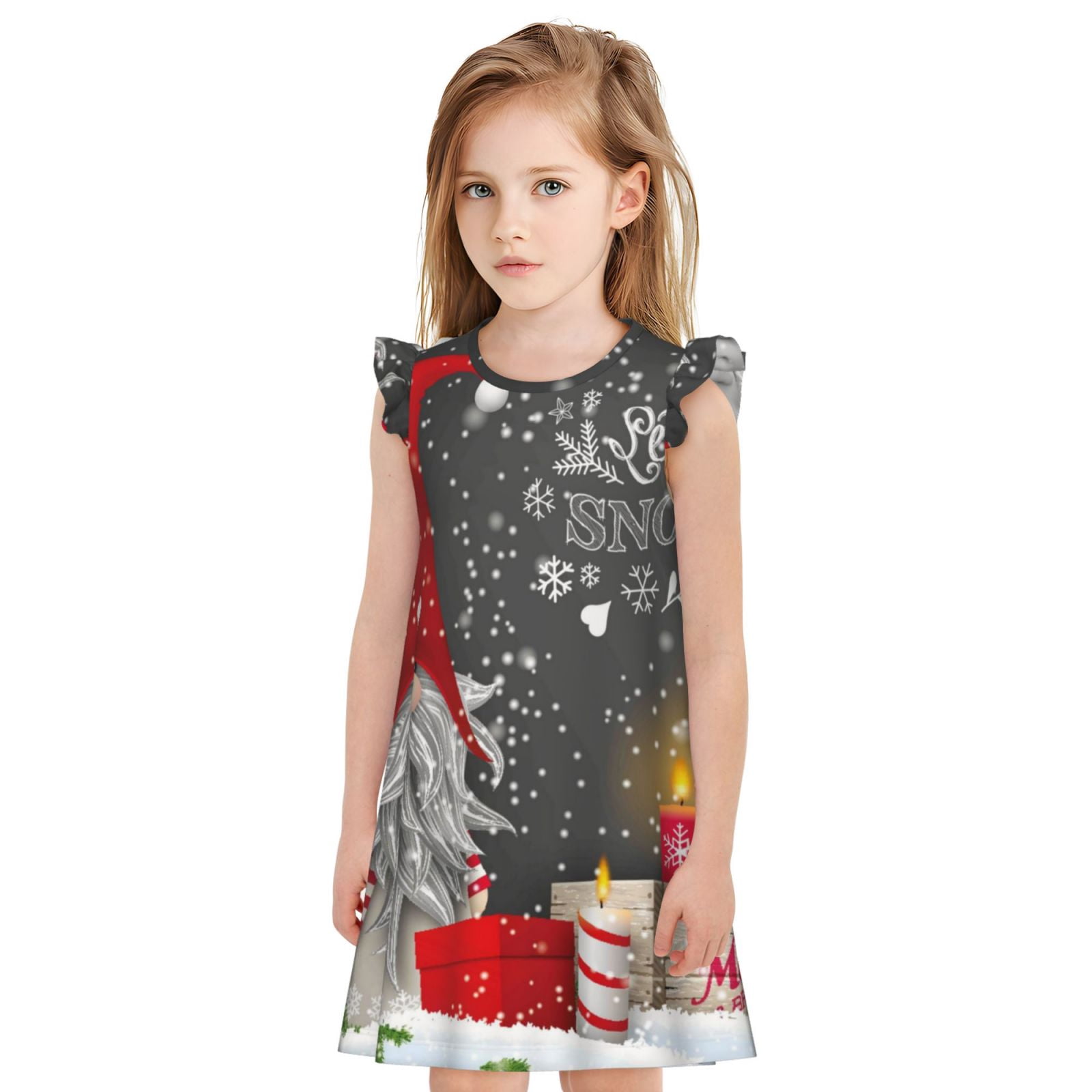 Pofeuu Traditional Scandinavian Dwarf Print Girls Nightgowns, Nightgown ...