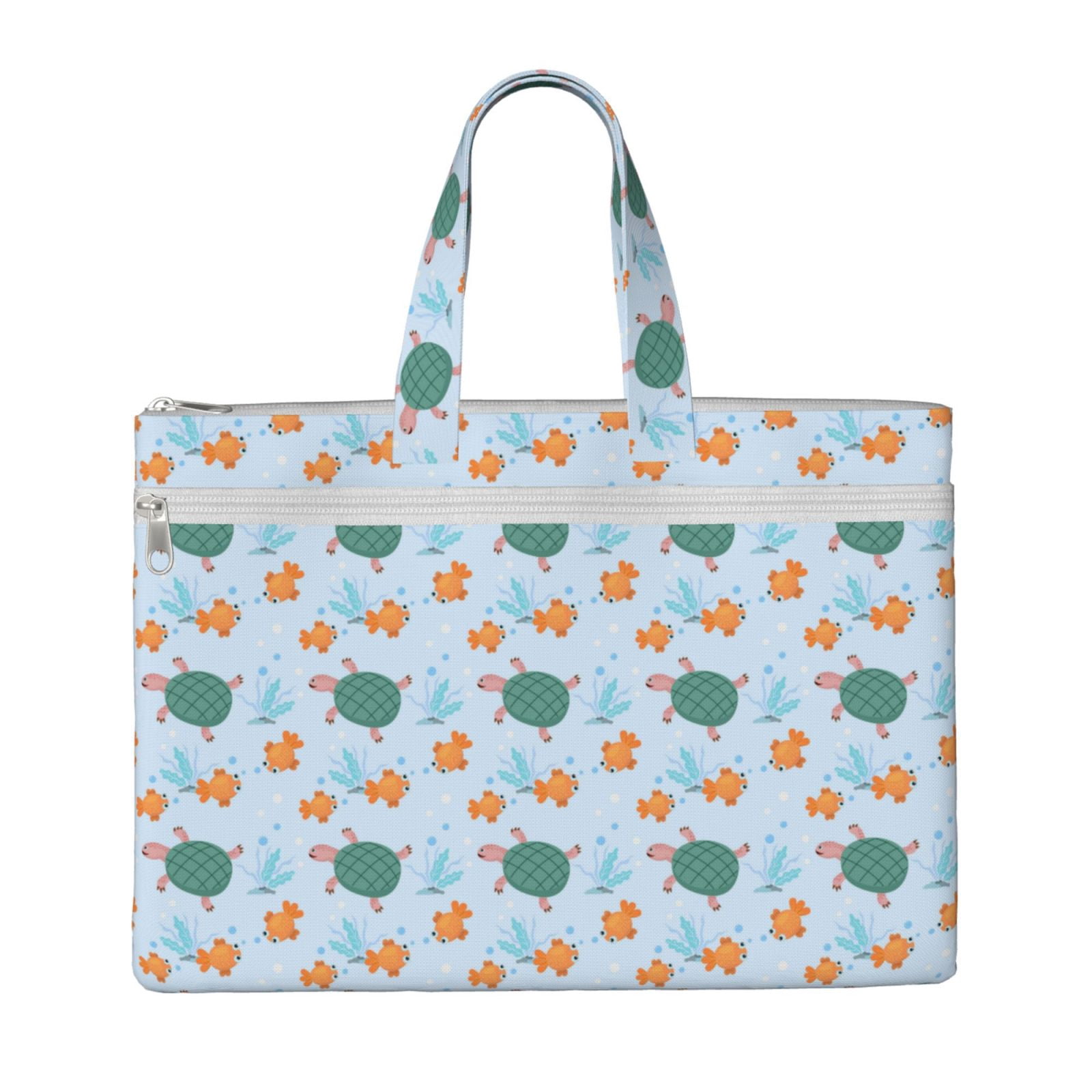 Pofeuu Turtles And Goldfish Print Laptop Bag Carrying - Computer Bag ...