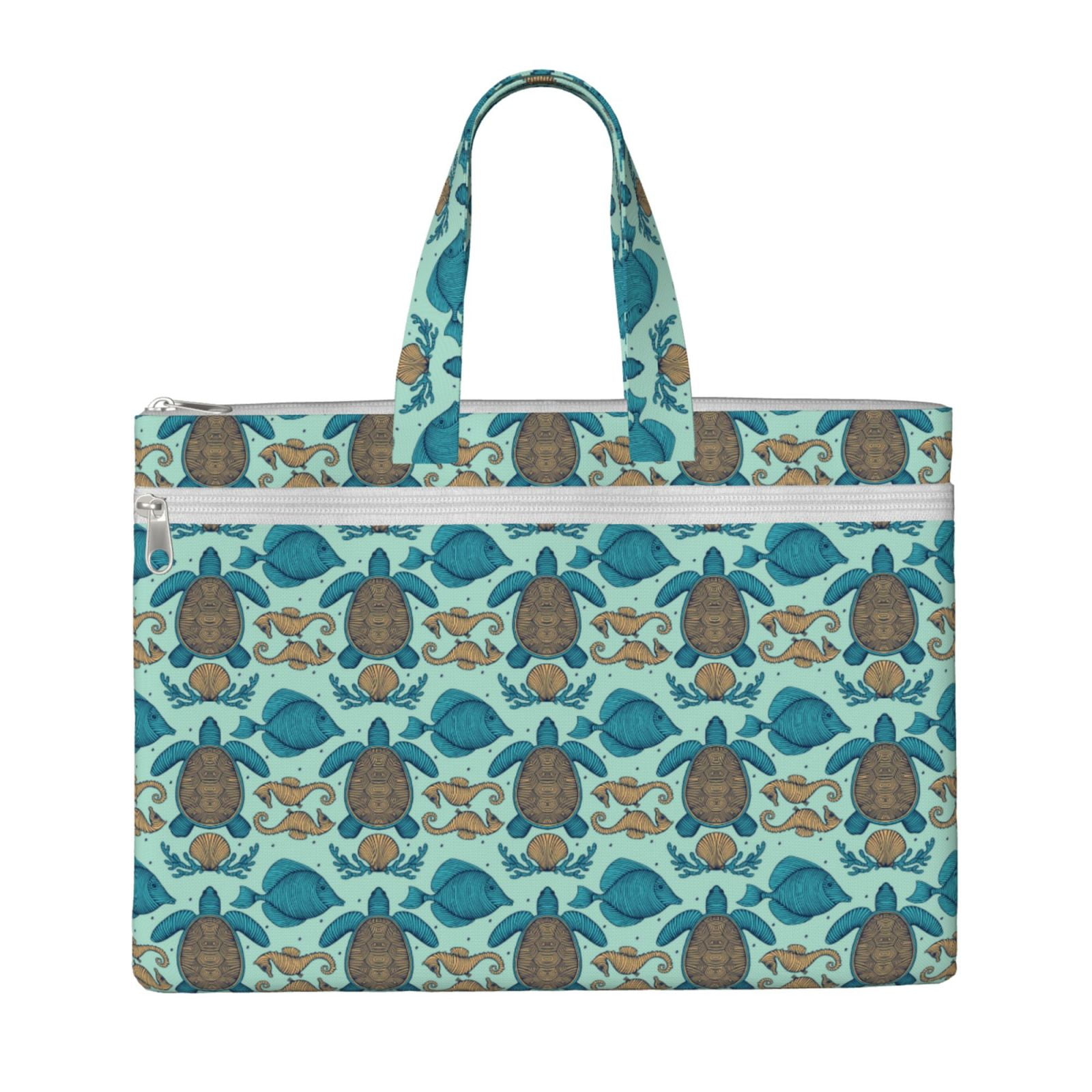 Pofeuu Turtles And Seahorses Print Laptop Bag Carrying - Computer Bag ...