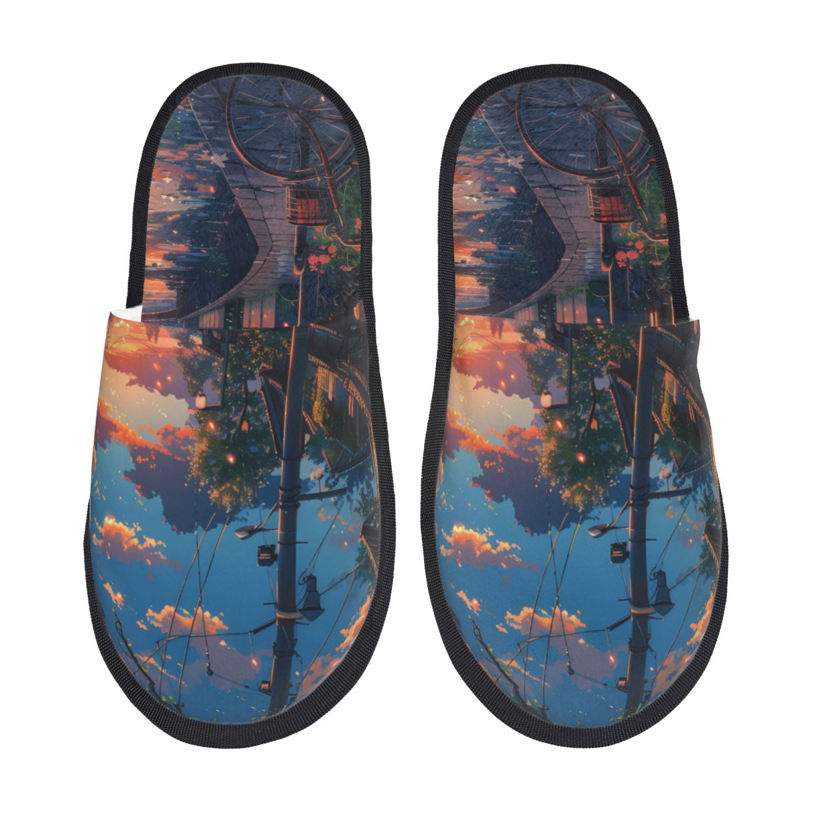 Pofeuu Twilight Canal Reflection Print EVA Fuzzy House super light ...