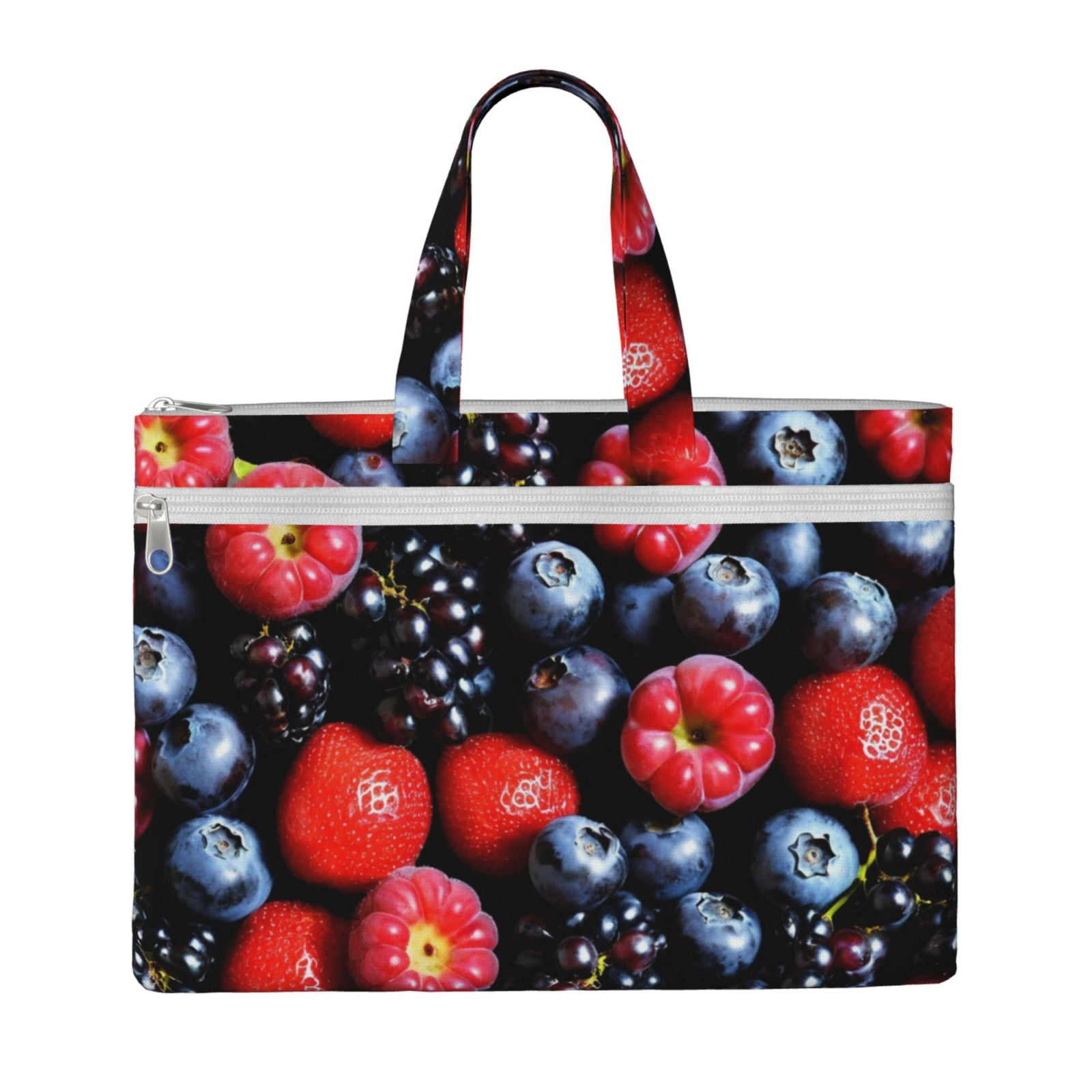 Pofeuu Variety Of Fruits And Berries Print Laptop Bag Carrying ...