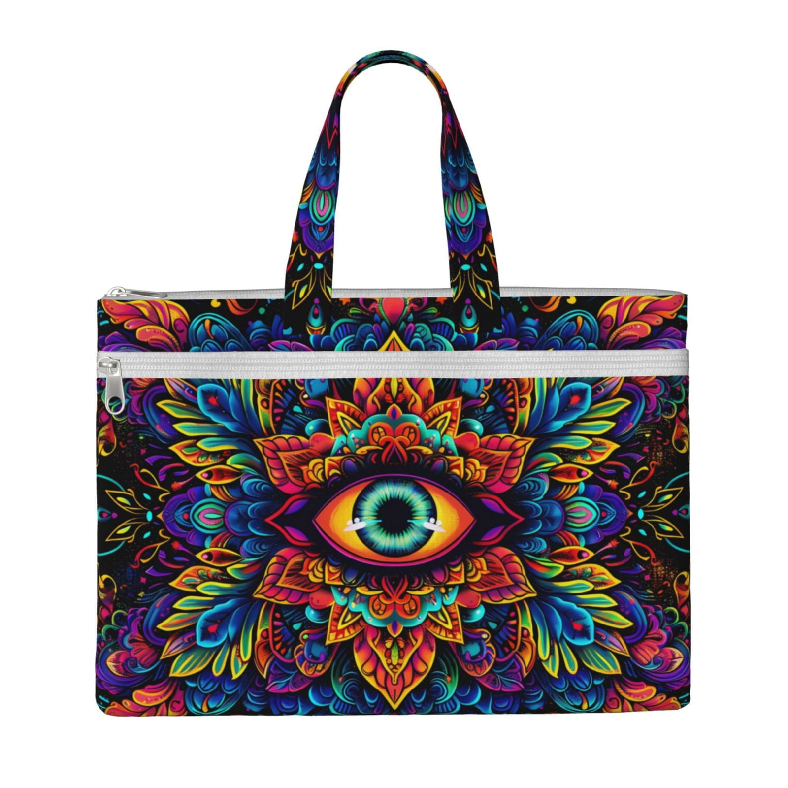 Pofeuu Vibrant Psychedelic Eye Print Laptop Bag Carrying - Computer Bag ...