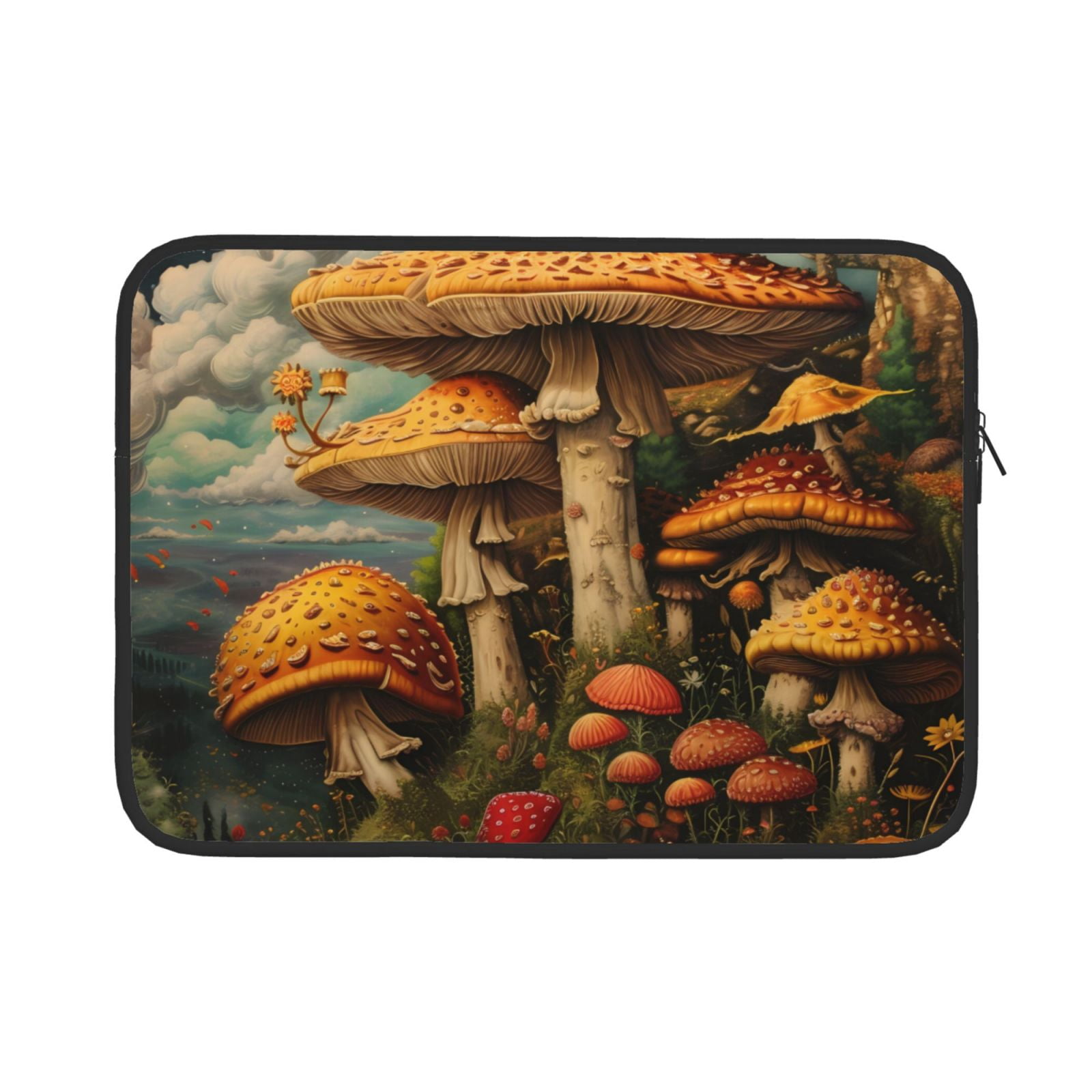 Pofeuu Vintage Cloud Mushroom Print Laptop Carrying Case,13-15-Inch ...