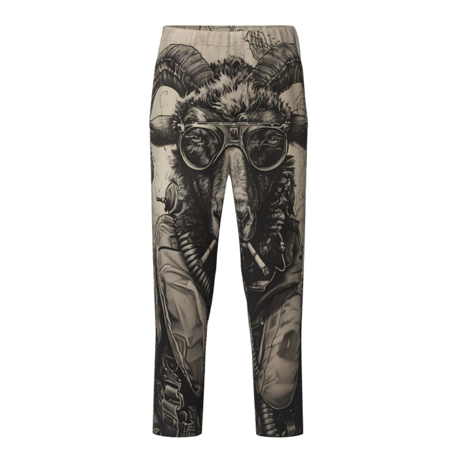 Pofeuu Vintage Ram Pilot Print Teenagers' Pajama Pants, Soft Lounge ...