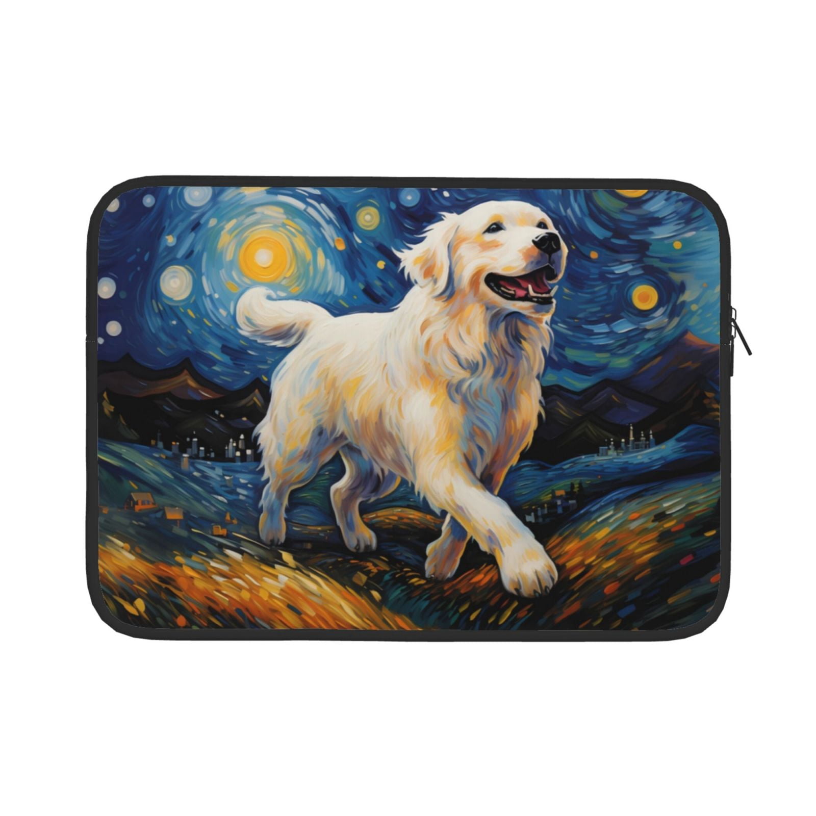 Pofeuu Vintage Starry Sky Labrador Print Laptop Carrying Case,13-15 ...